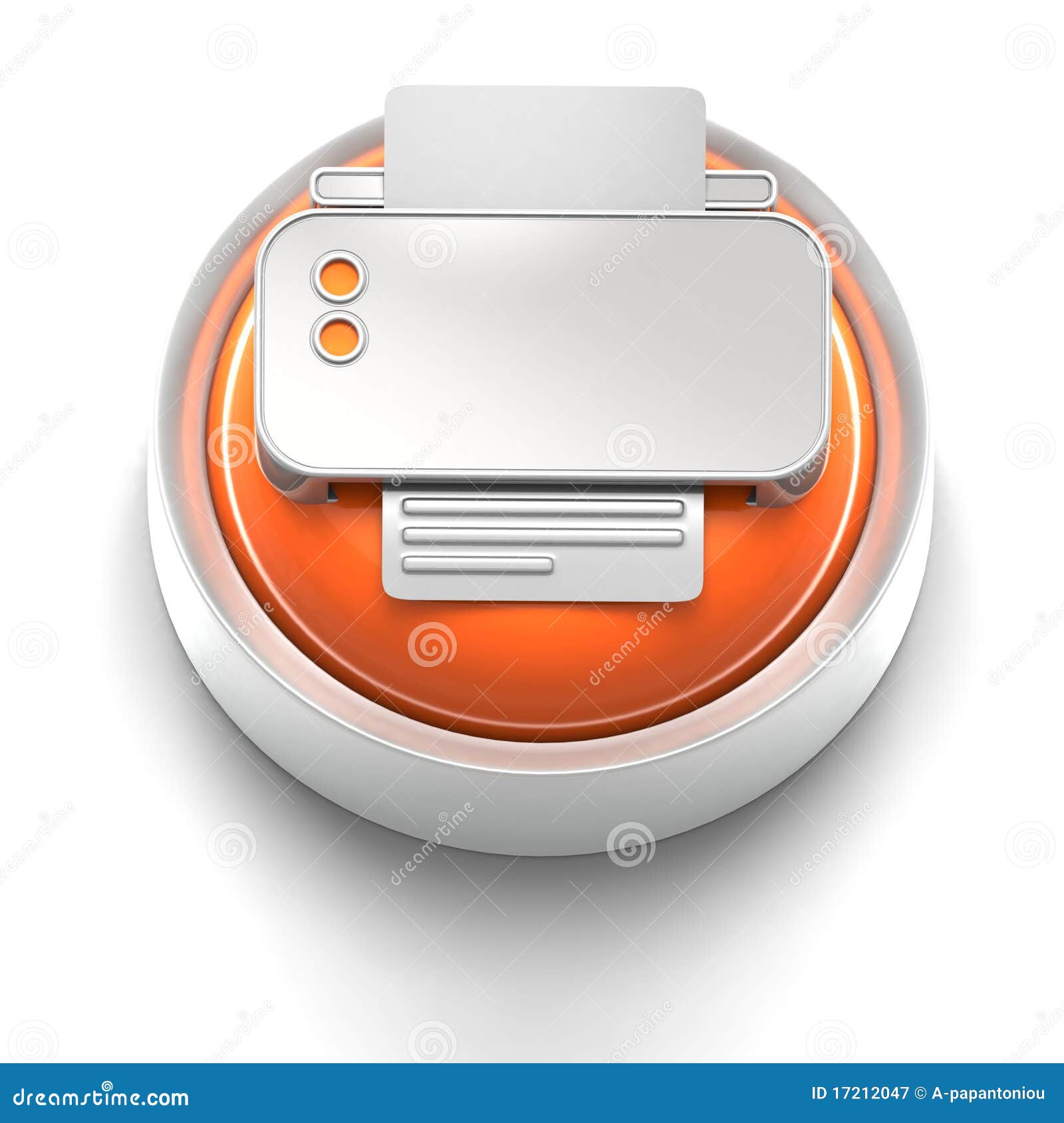 Het Pictogram Van De Knoop: Printer Stock Illustratie - Illustration of ...