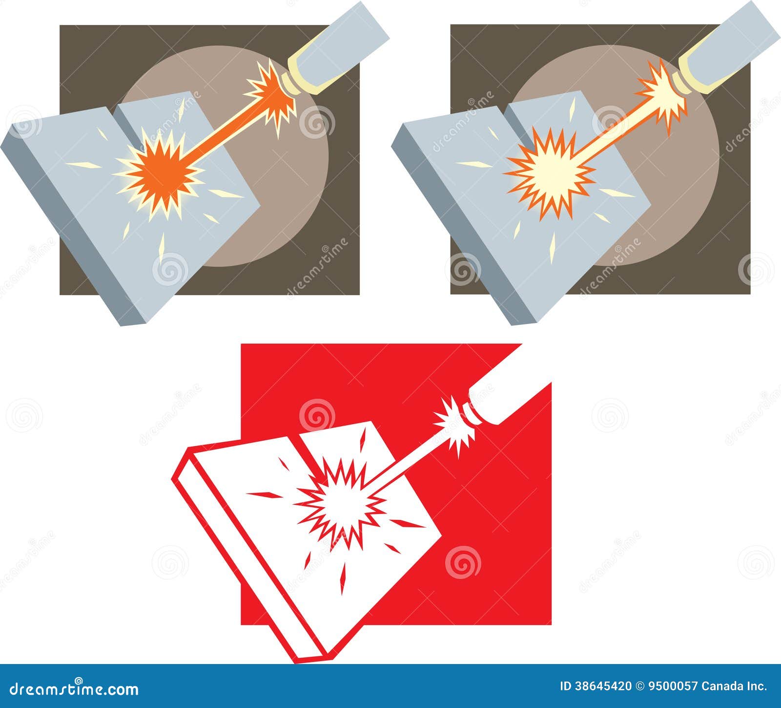 Het Pictogram Van De Lasersnijder Stock Illustratie - Illustration of ...