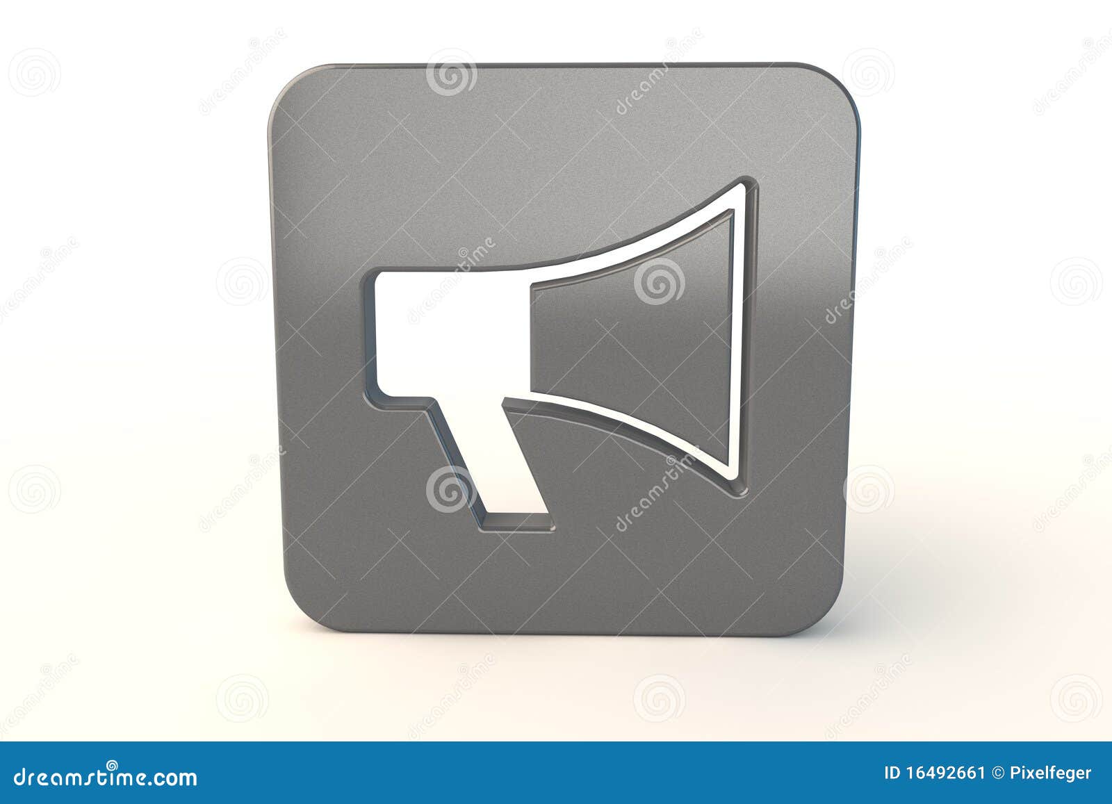 Het Pictogram Van De Megafoon Stock Illustratie - Illustration of ...