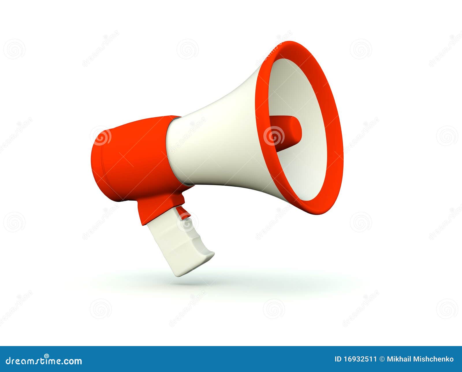 Het Pictogram Van De Megafoon Op Wit Stock Illustratie - Illustration ...