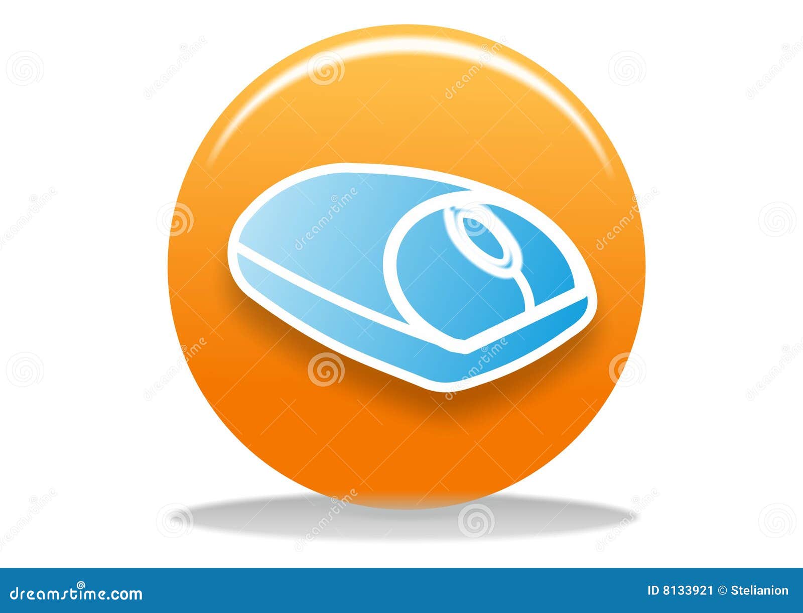 Het pictogram van de muis stock illustratie. Illustration of kleurrijk ...