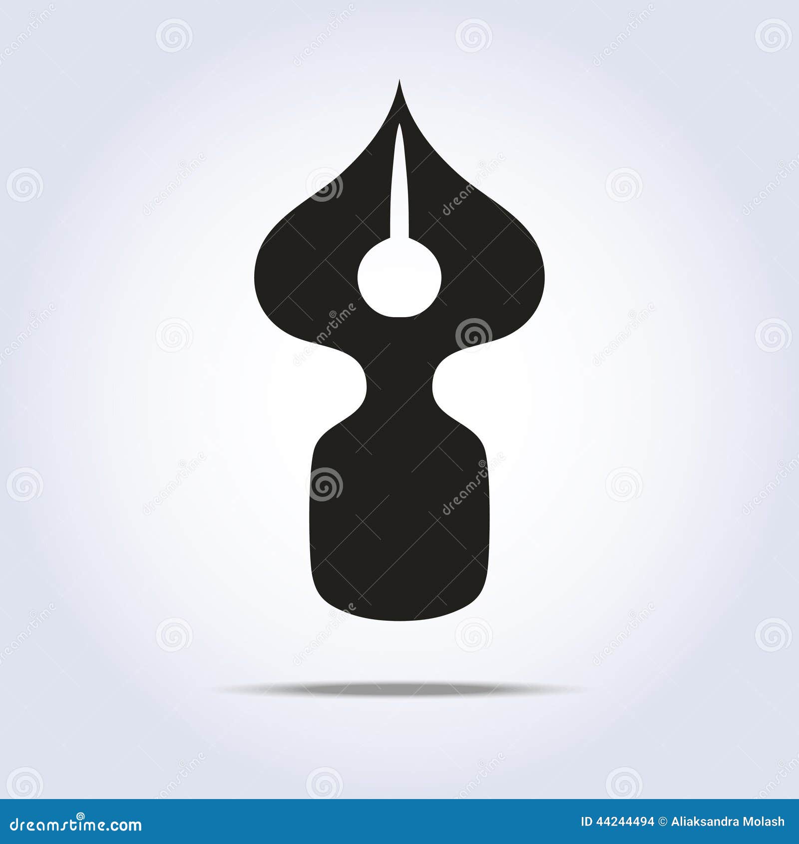 Het Pictogram Van De Penveer Vector Illustratie Vector Illustratie ...