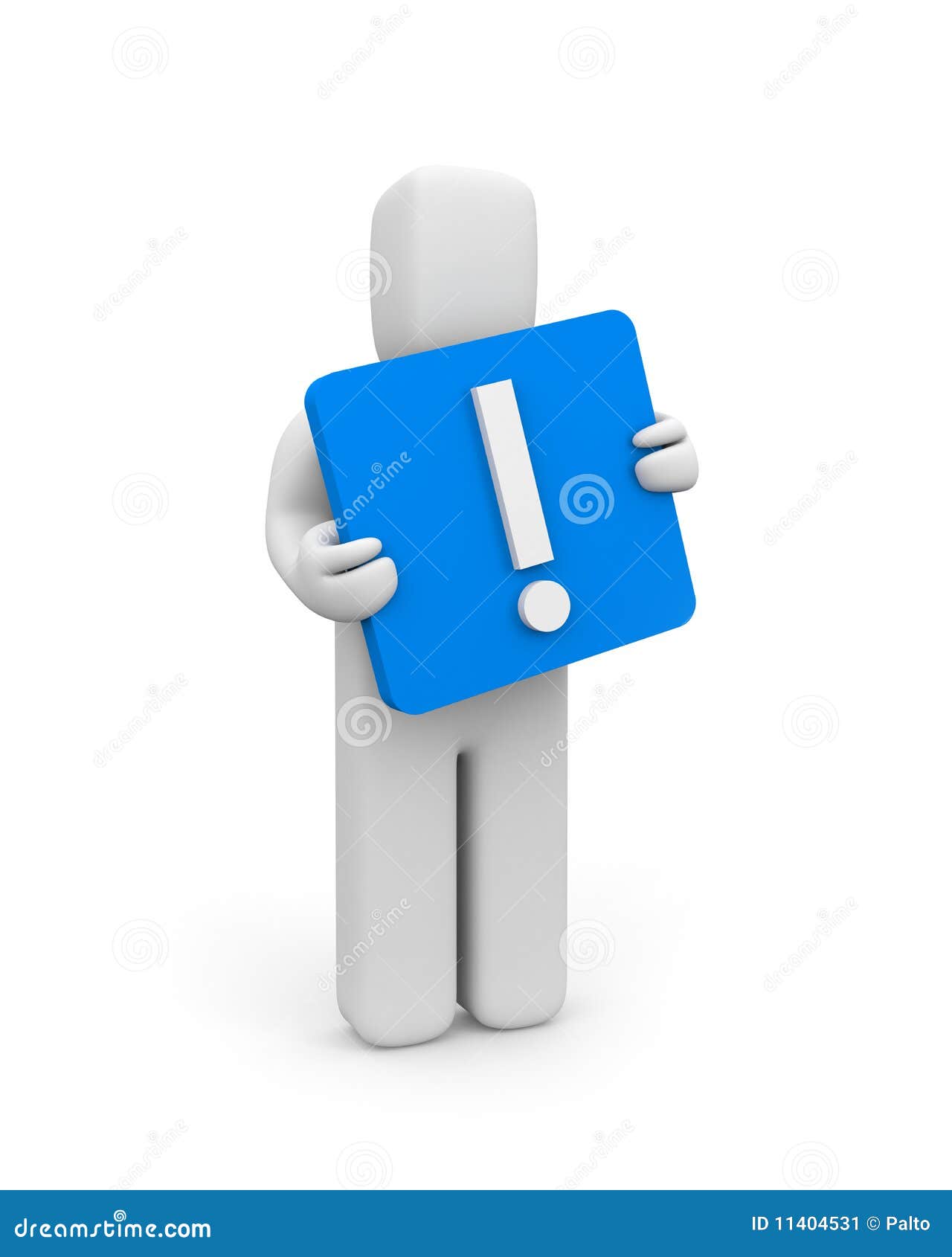 Het Pictogram Van De Persoon En Van Het Uitroepteken Stock Illustratie ...