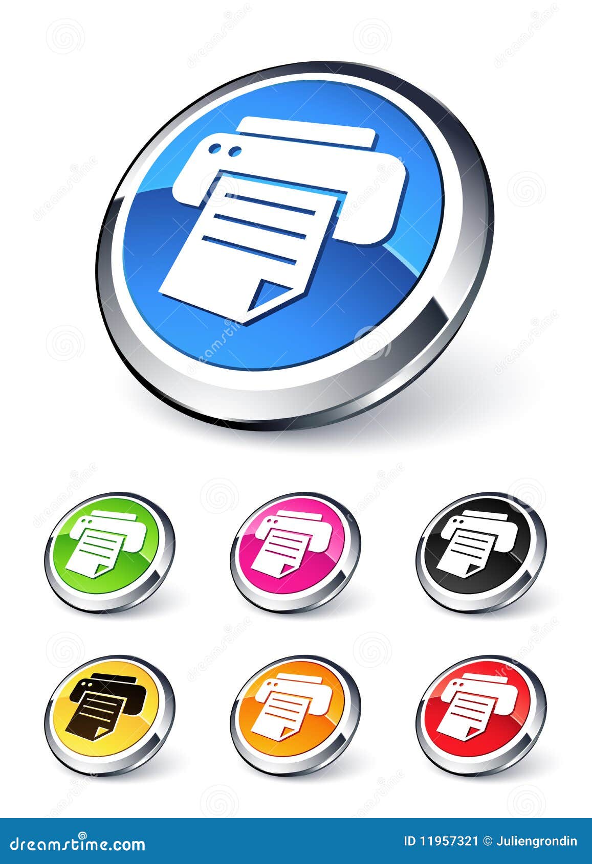 Het Pictogram Van De Printer Vector Illustratie - Illustration of ...