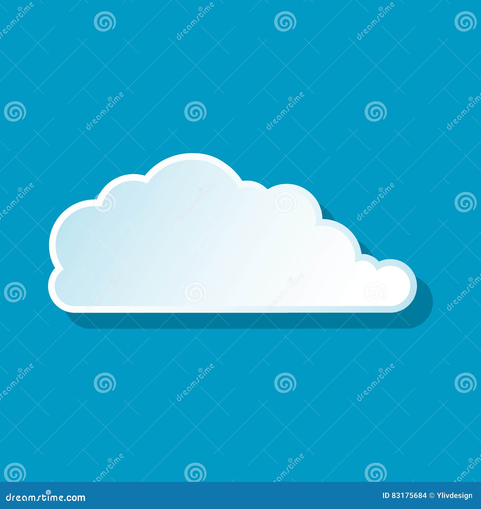 Het Pictogram Van De Regenwolk Vector Illustratie - Illustration of ...
