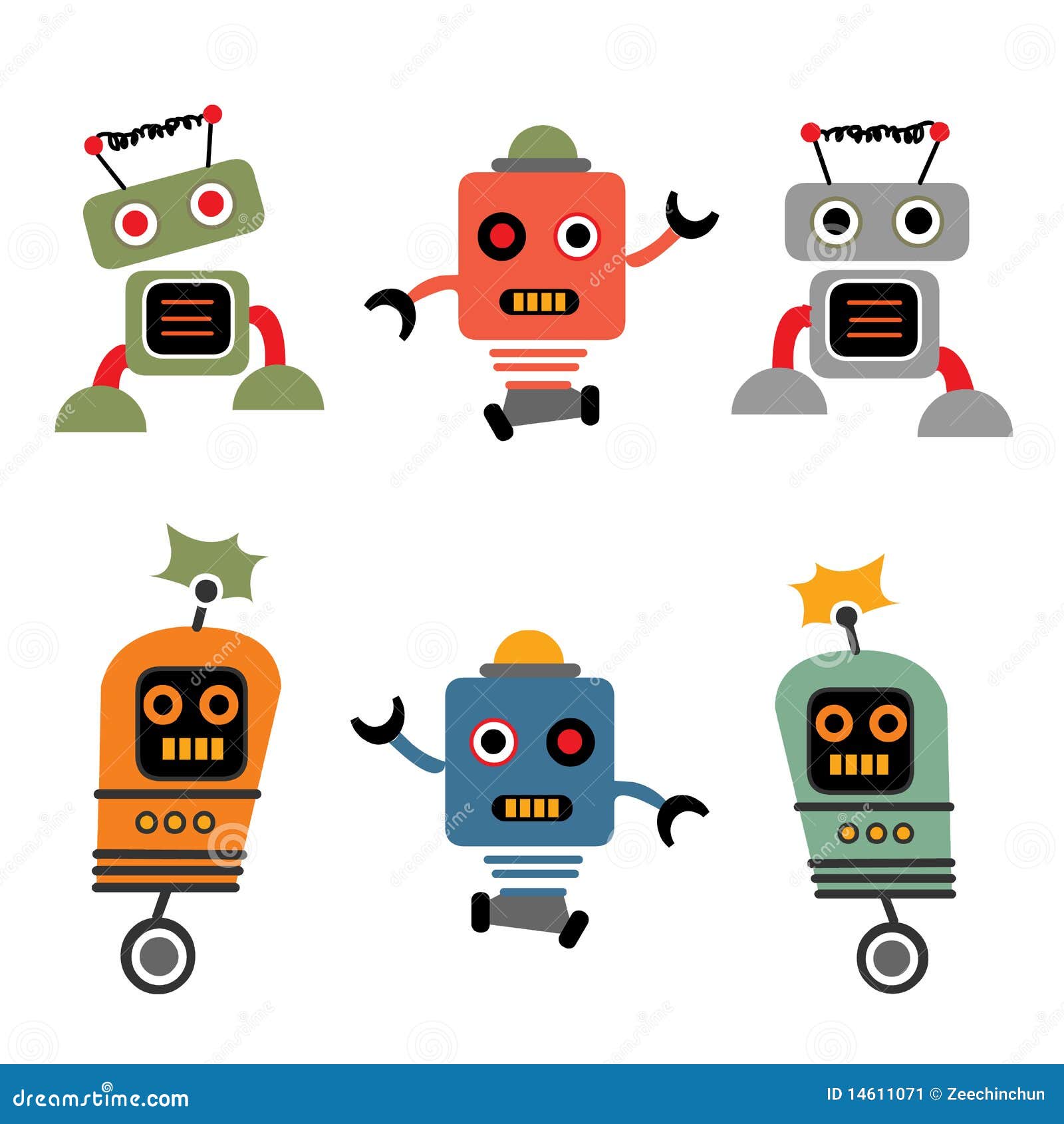 Het pictogram van de robot vector illustratie. Illustration of batterij ...