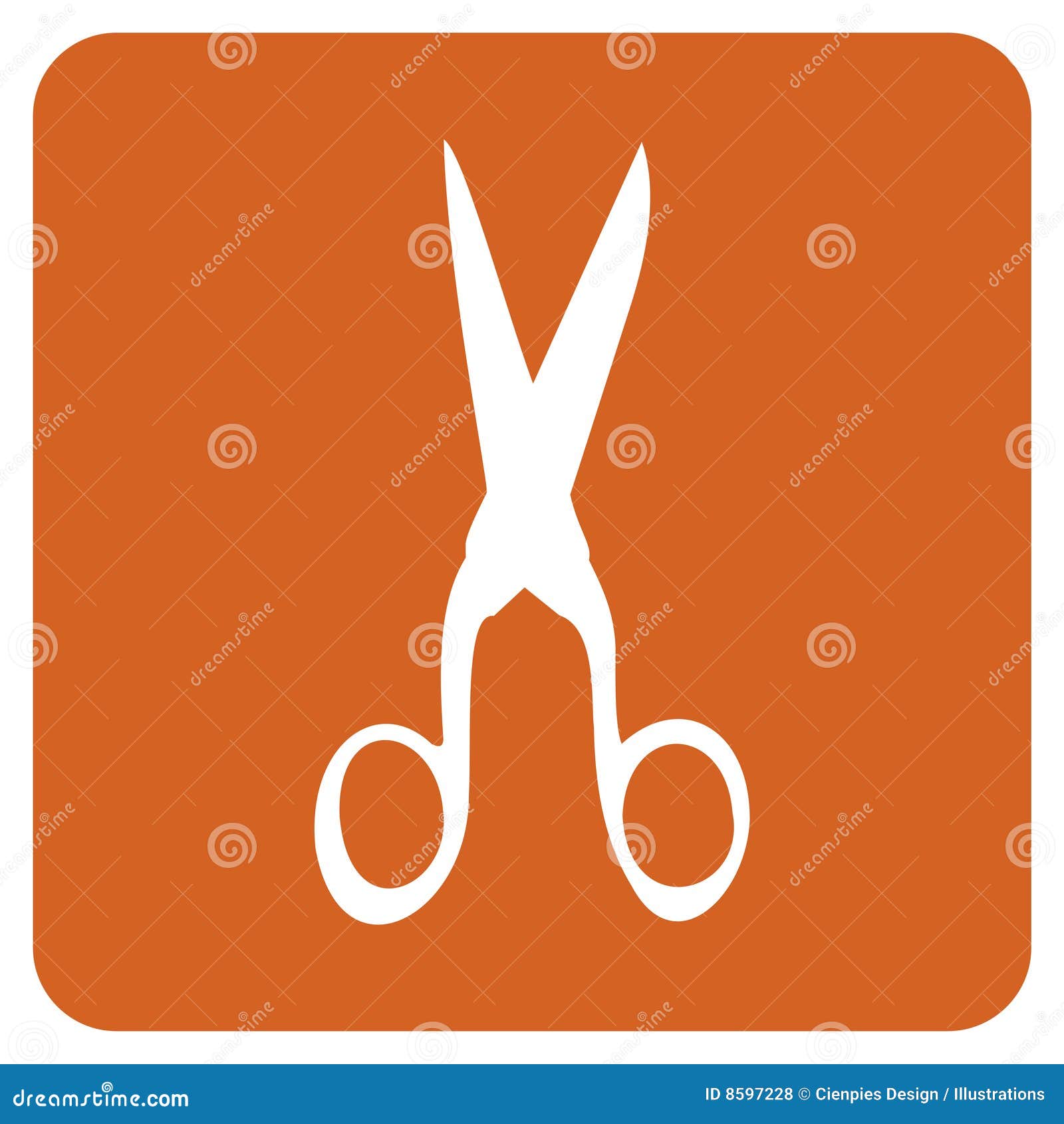 Het Pictogram Van De Schaar Vector Illustratie - Illustration of ...