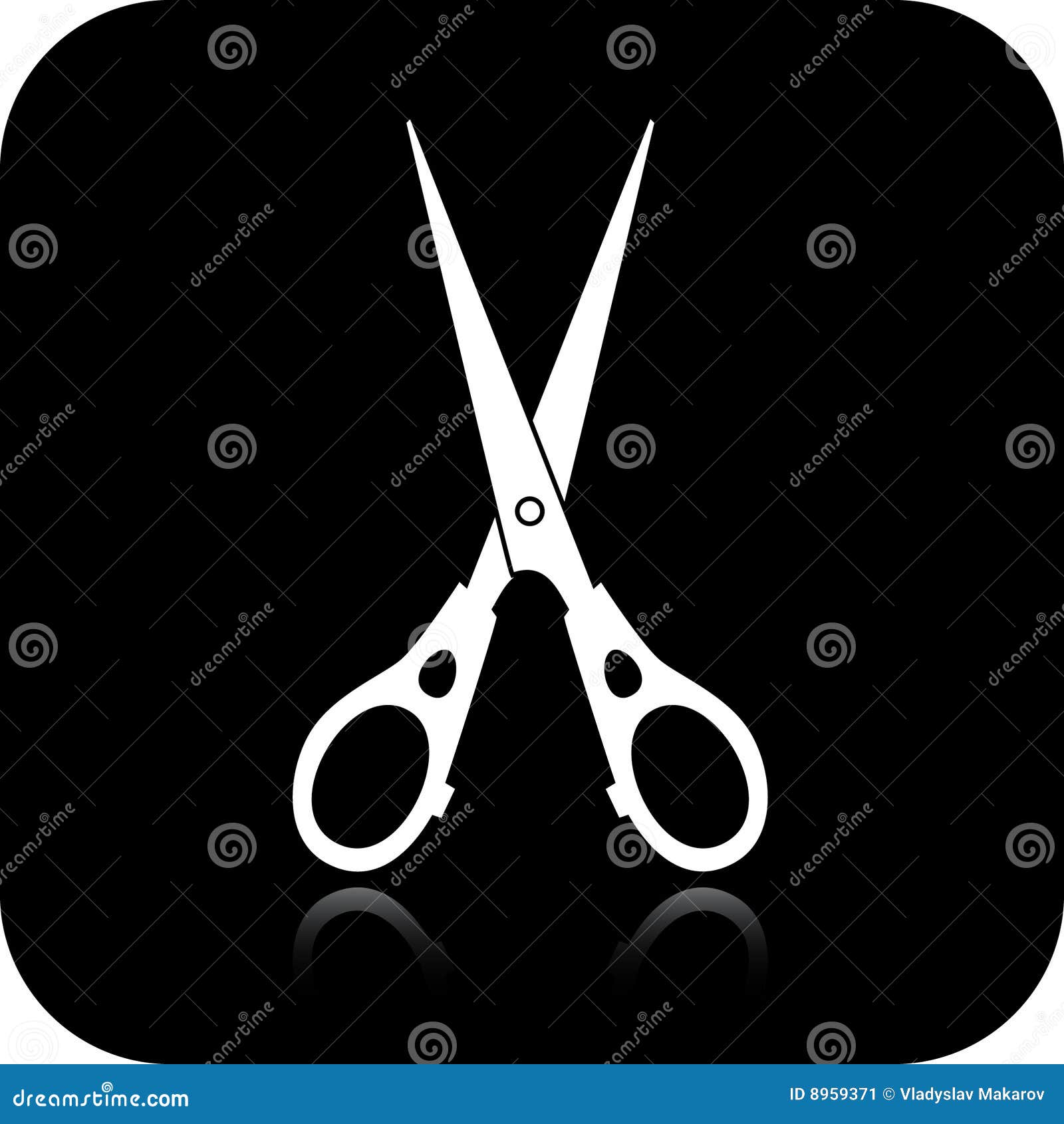 Het Pictogram Van De Schaar Vector Illustratie - Illustration of ...