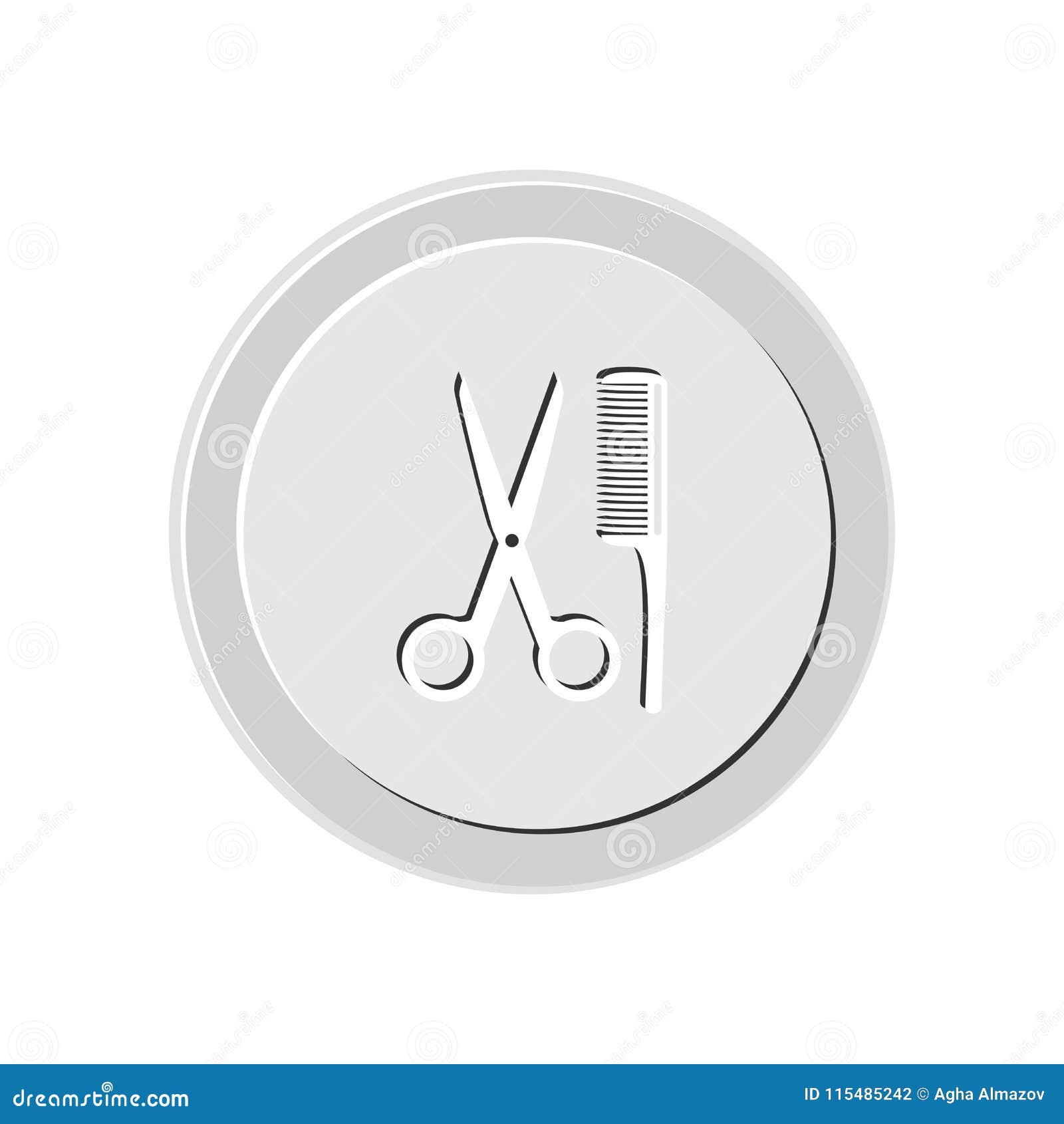 Het Pictogram Van De Schaar Vector Illustratie Stock Illustratie ...