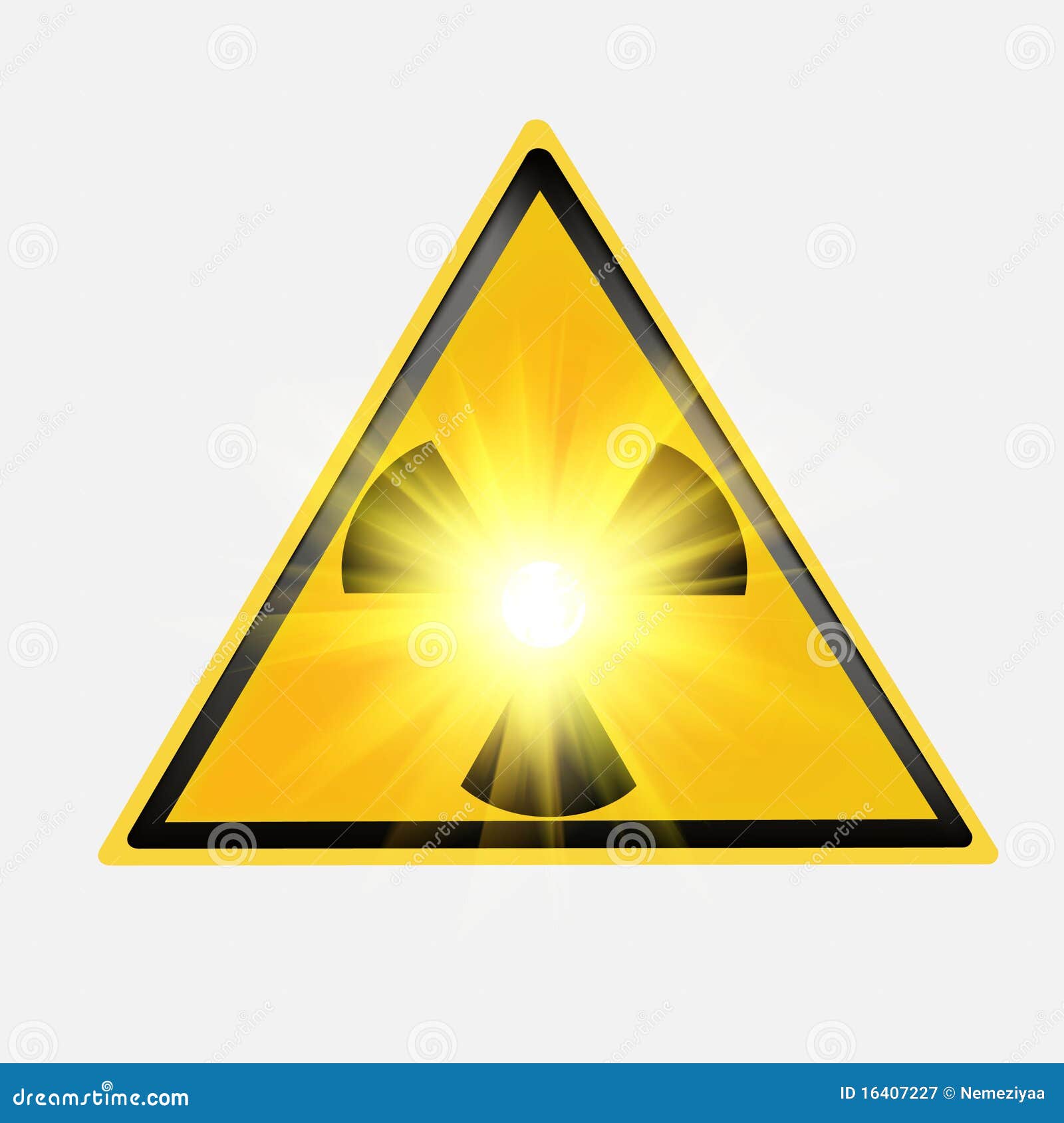 Het Pictogram Van De Straling. Stock Illustratie - Illustration of ...