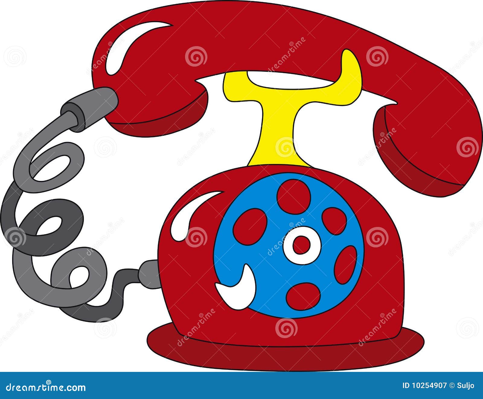 Het Pictogram Van De Telefoon Vector Illustratie - Illustration of ring ...
