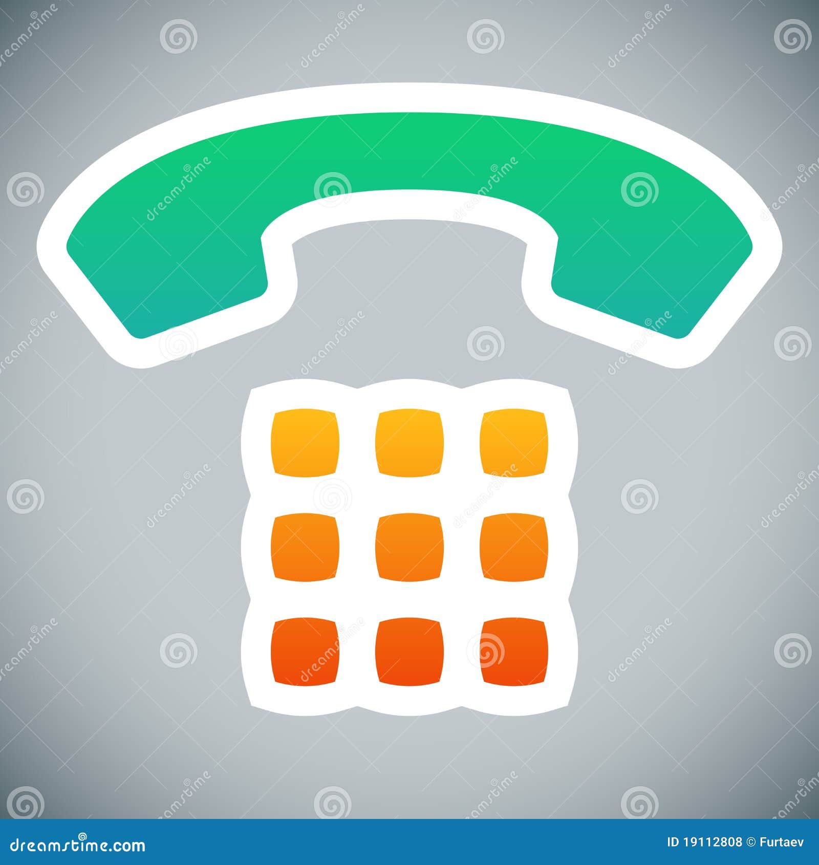 Het Pictogram Van De Telefoon Vector Illustratie - Illustration of ...