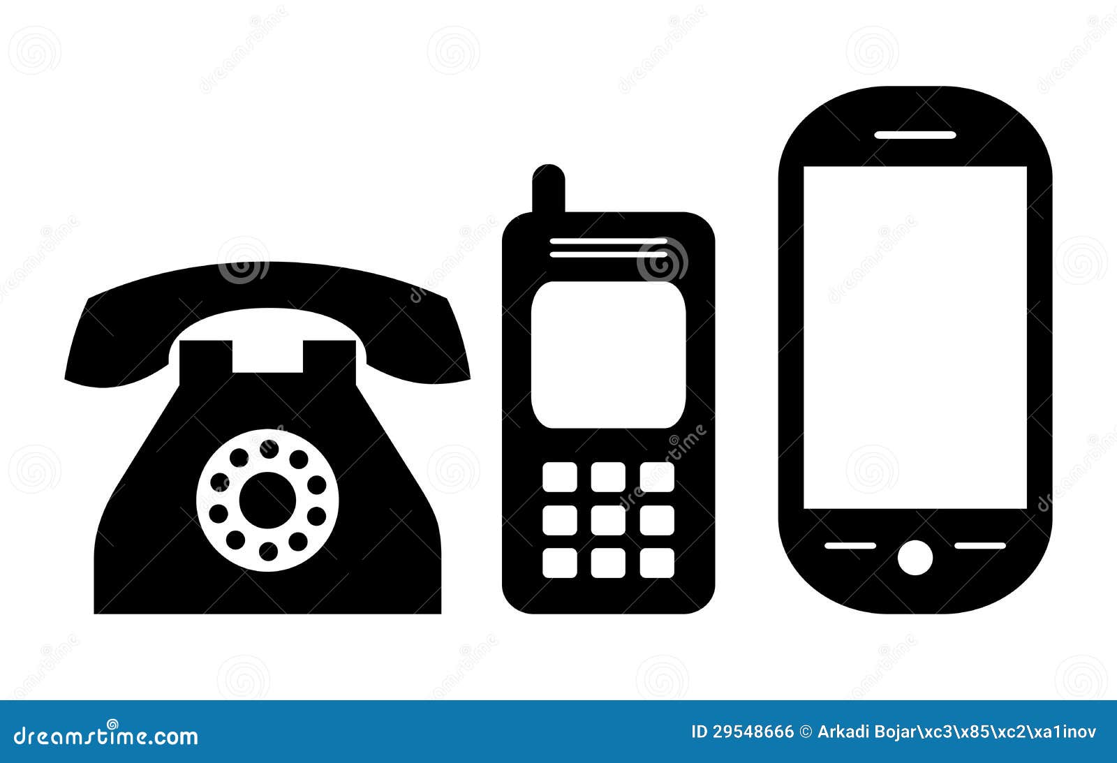 Het Pictogram Van De Telefoon Vector Illustratie - Illustration of ...