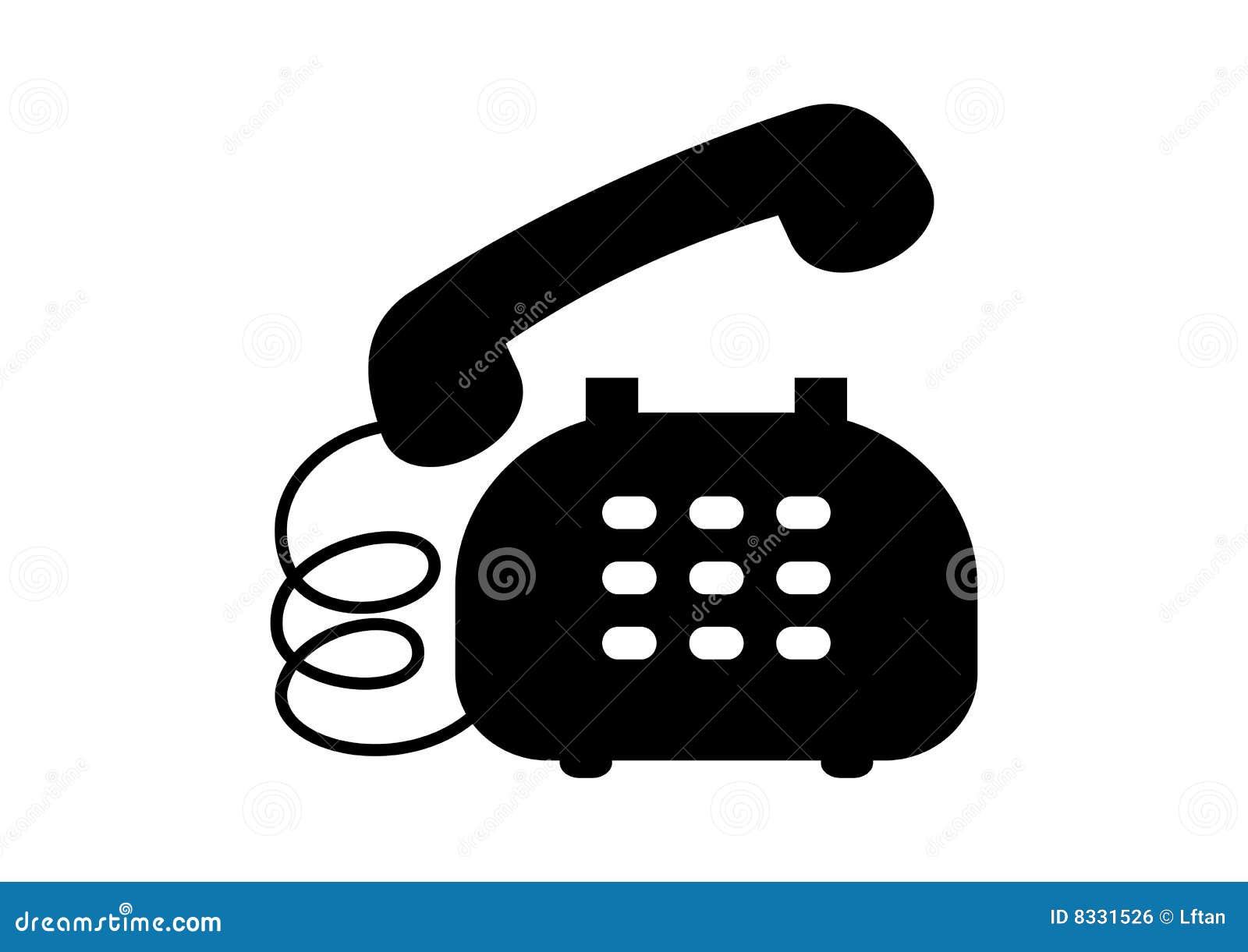 Het Pictogram Van De Telefoon Vector Illustratie - Illustration of ...