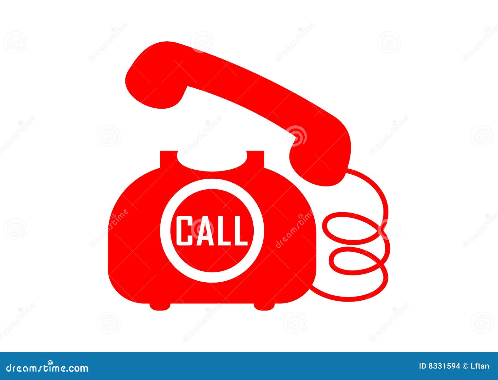 Het Pictogram Van De Telefoon Vector Illustratie - Illustration of ...