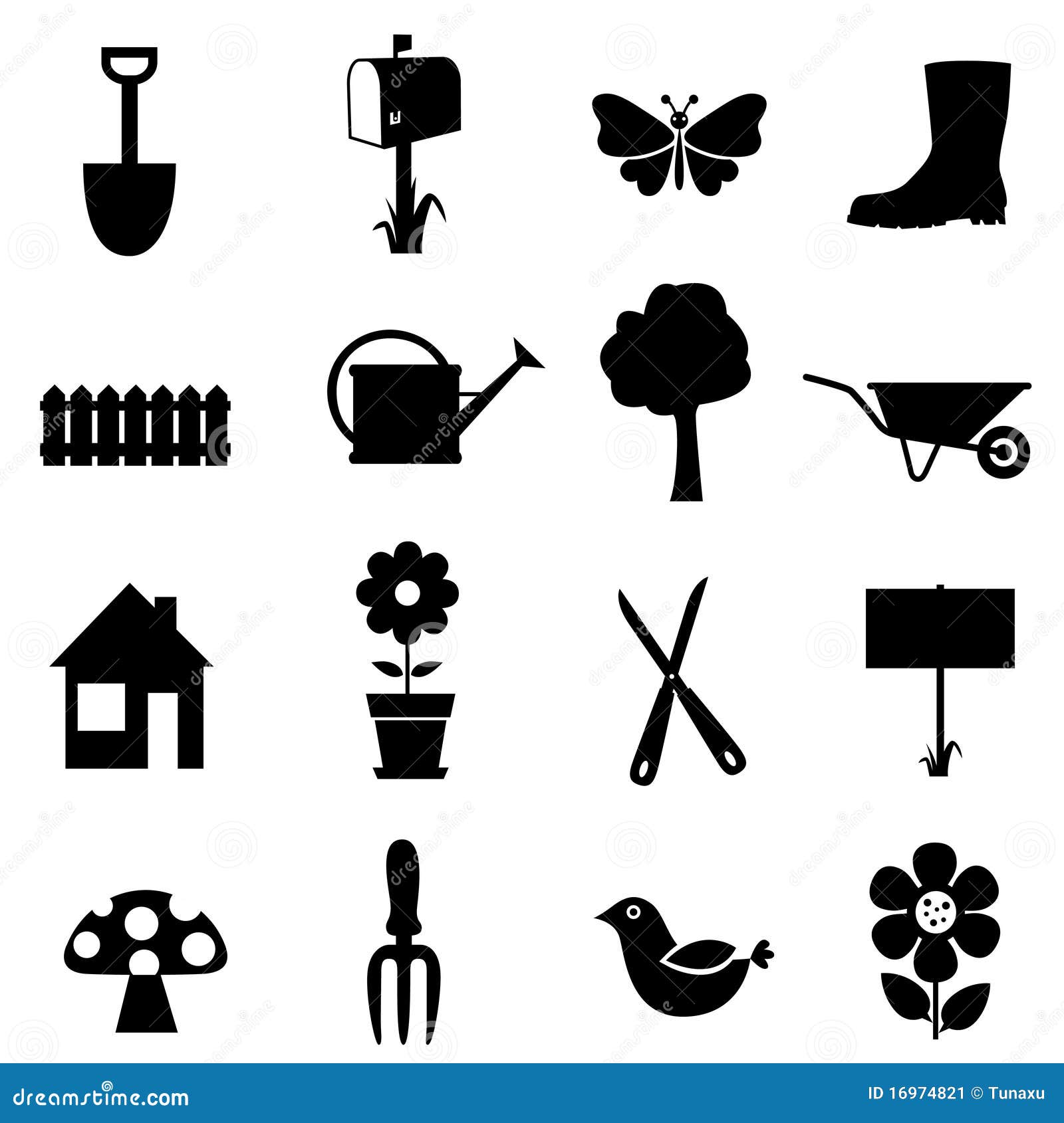 Het pictogram van de tuin vector illustratie. Illustration of nave ...