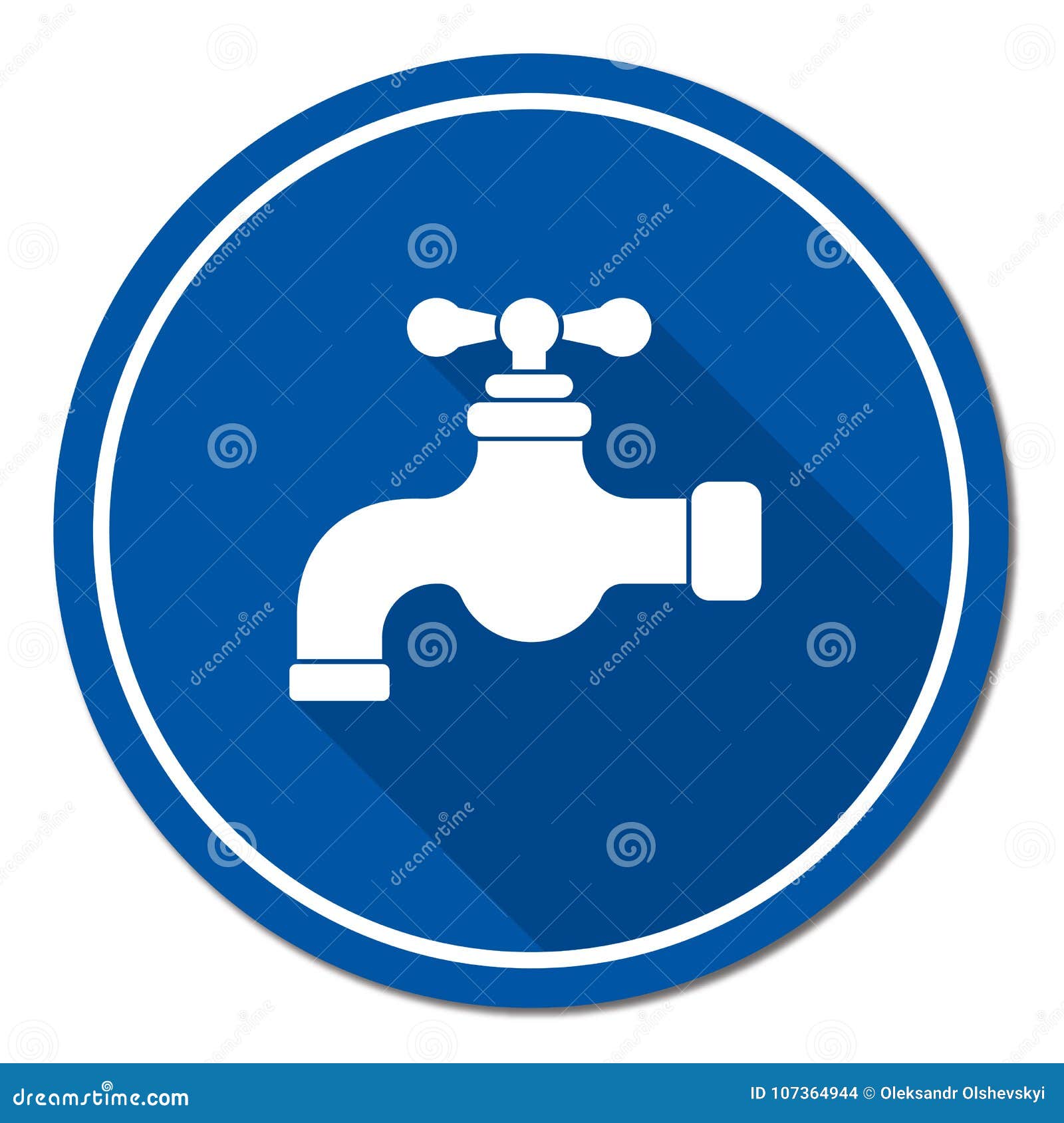 Het Pictogram Van De Waterkraan Vector Illustratie - Illustration of ...