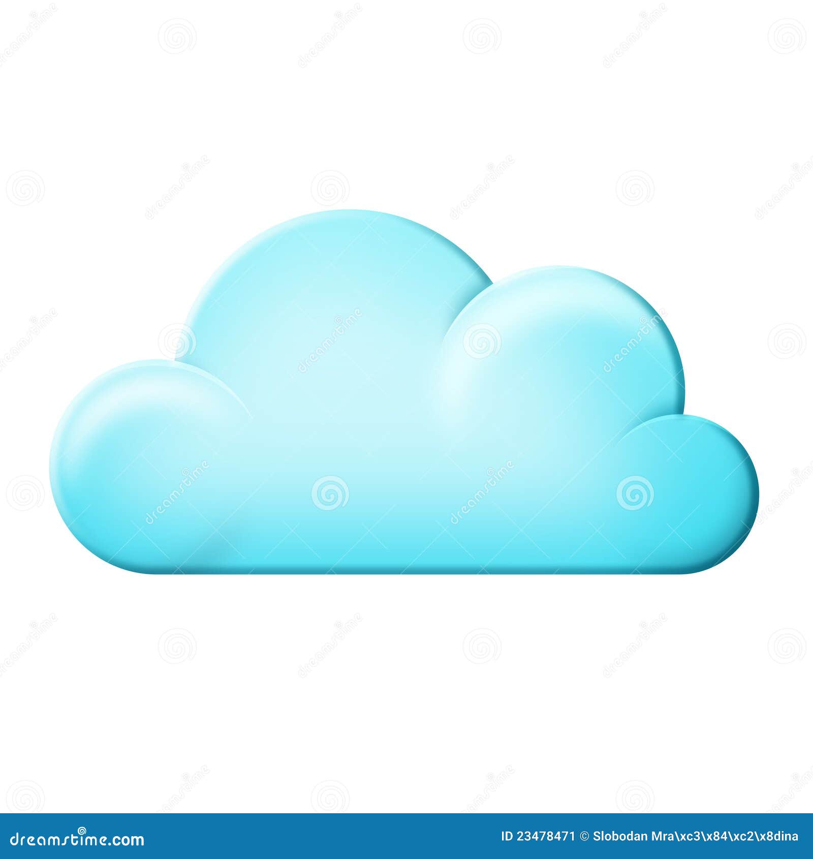 Het pictogram van de wolk stock illustratie. Illustration of ...