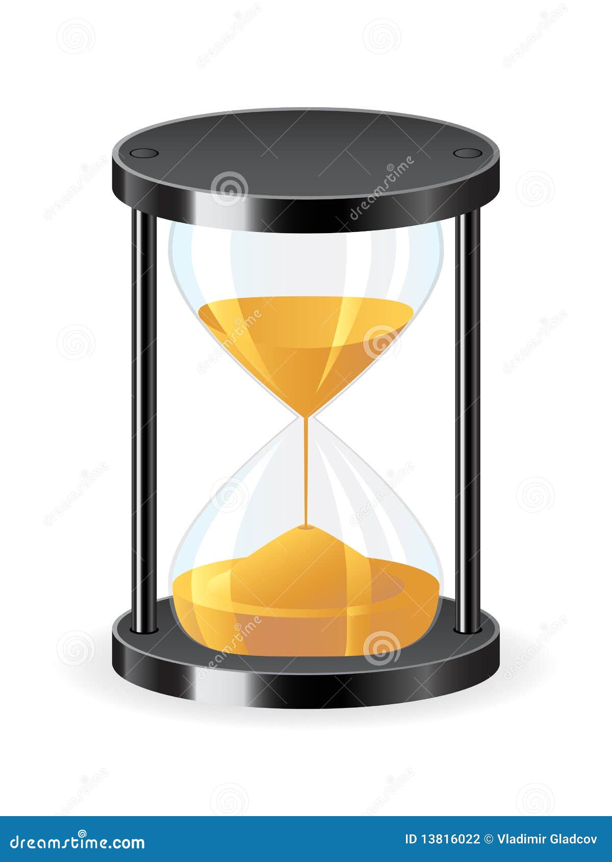 Het Pictogram Van De Zandloper Vector Illustratie - Illustration of ...