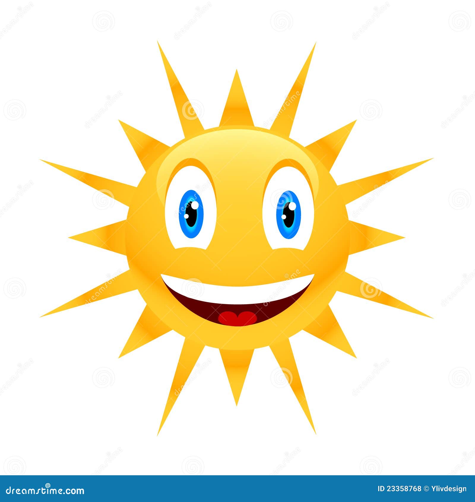 Het pictogram van de zon vector illustratie. Illustration of licht ...