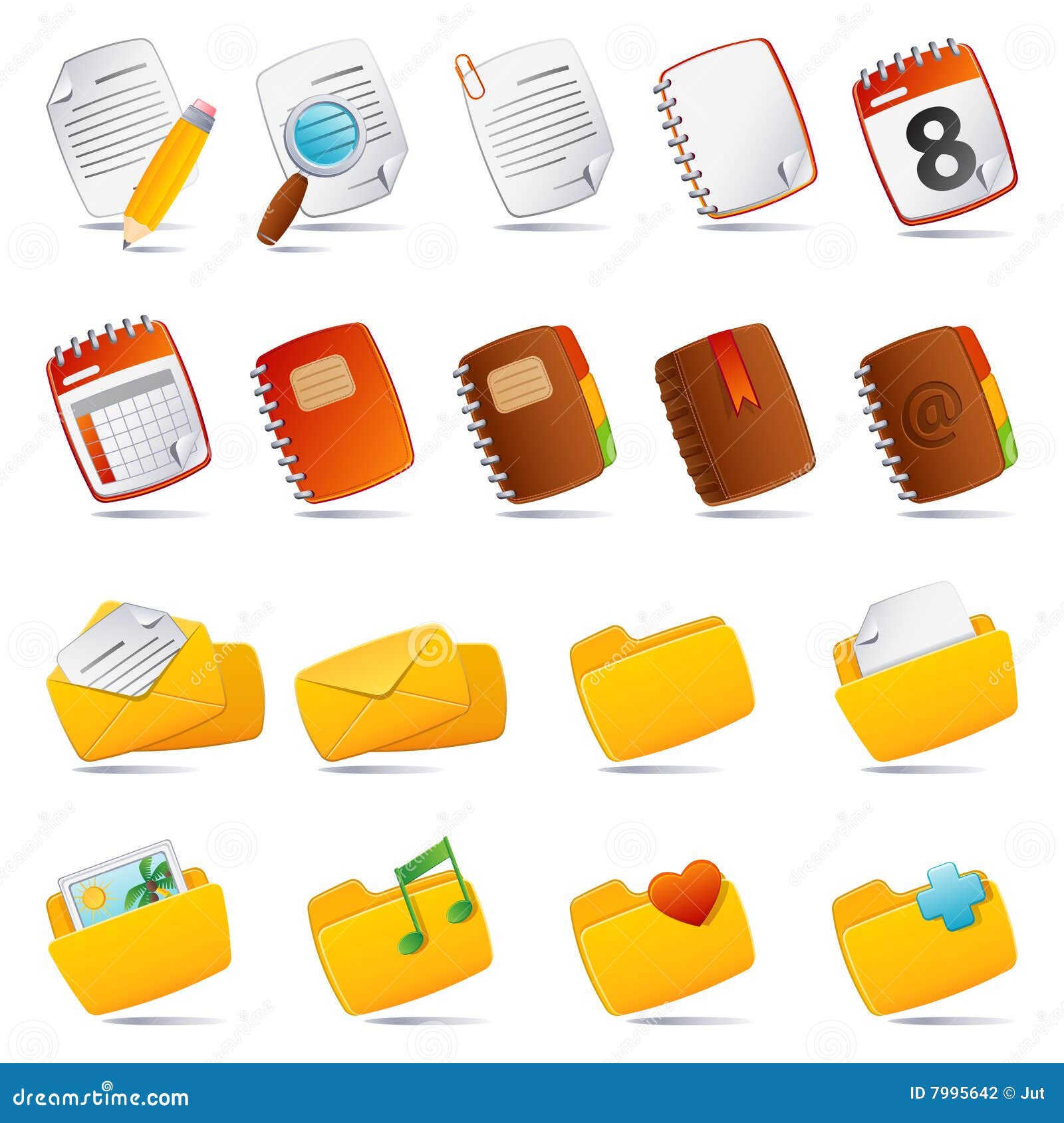 Het Pictogram Van Documenten Vector Illustratie - Illustration of ...