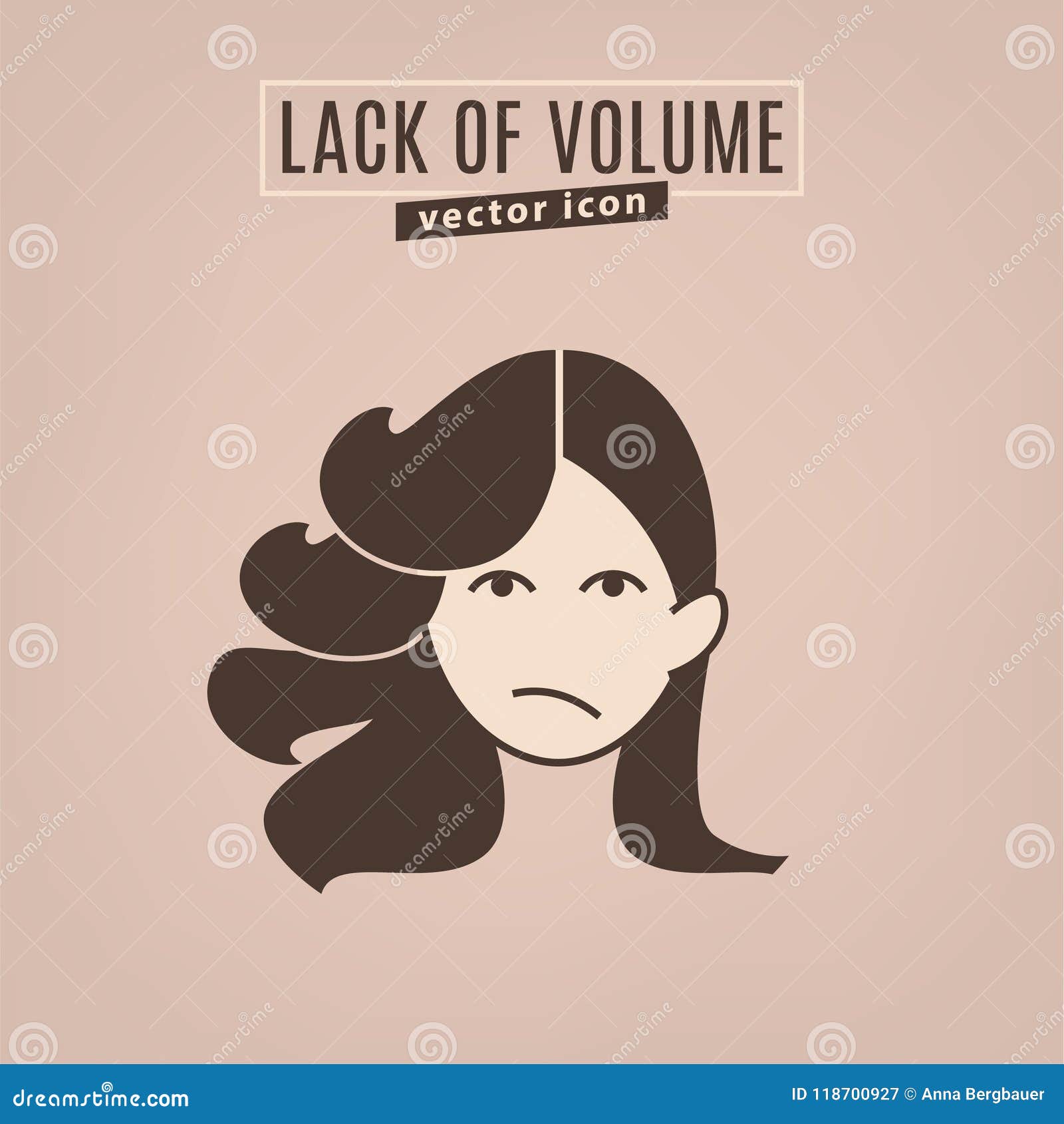 Het Pictogram Van Het Haarprobleem Vector Illustratie - Illustration of ...