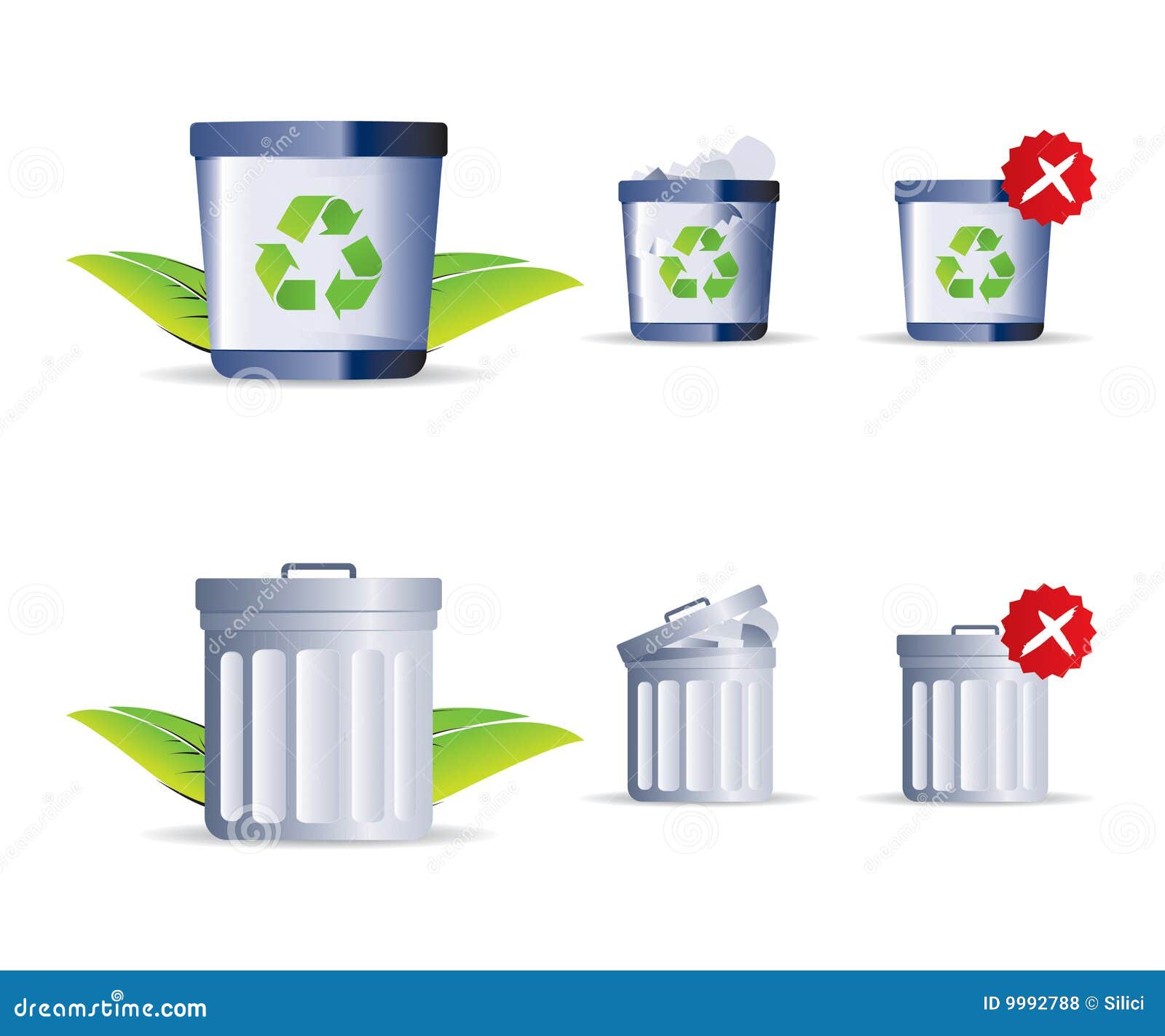 Het Pictogram Van Het Afval Vector Illustratie - Illustration of ...