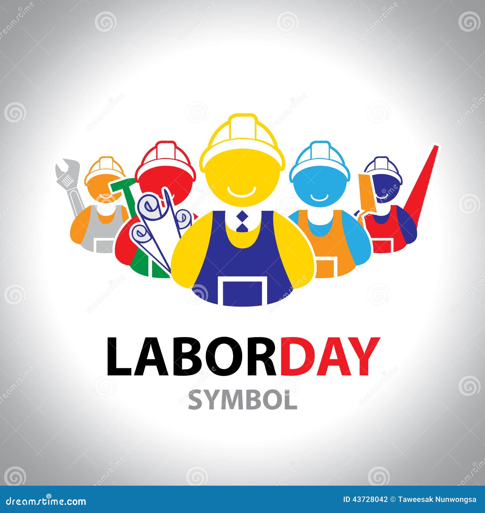 Het Pictogram Van Het Arbeidssymbool Vector Ontwerp Het Concept Van De ...