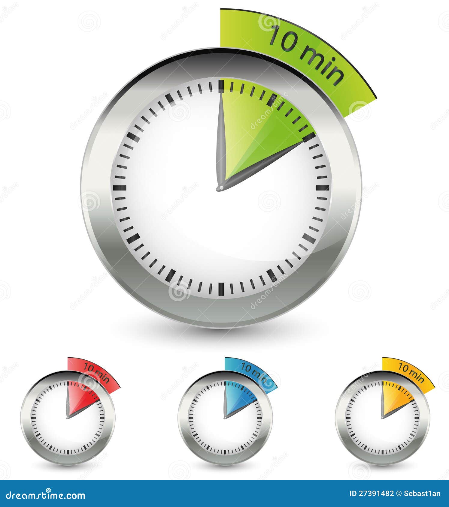 Het Pictogram Van Het Concept Van De Tijd Vector Illustratie ...