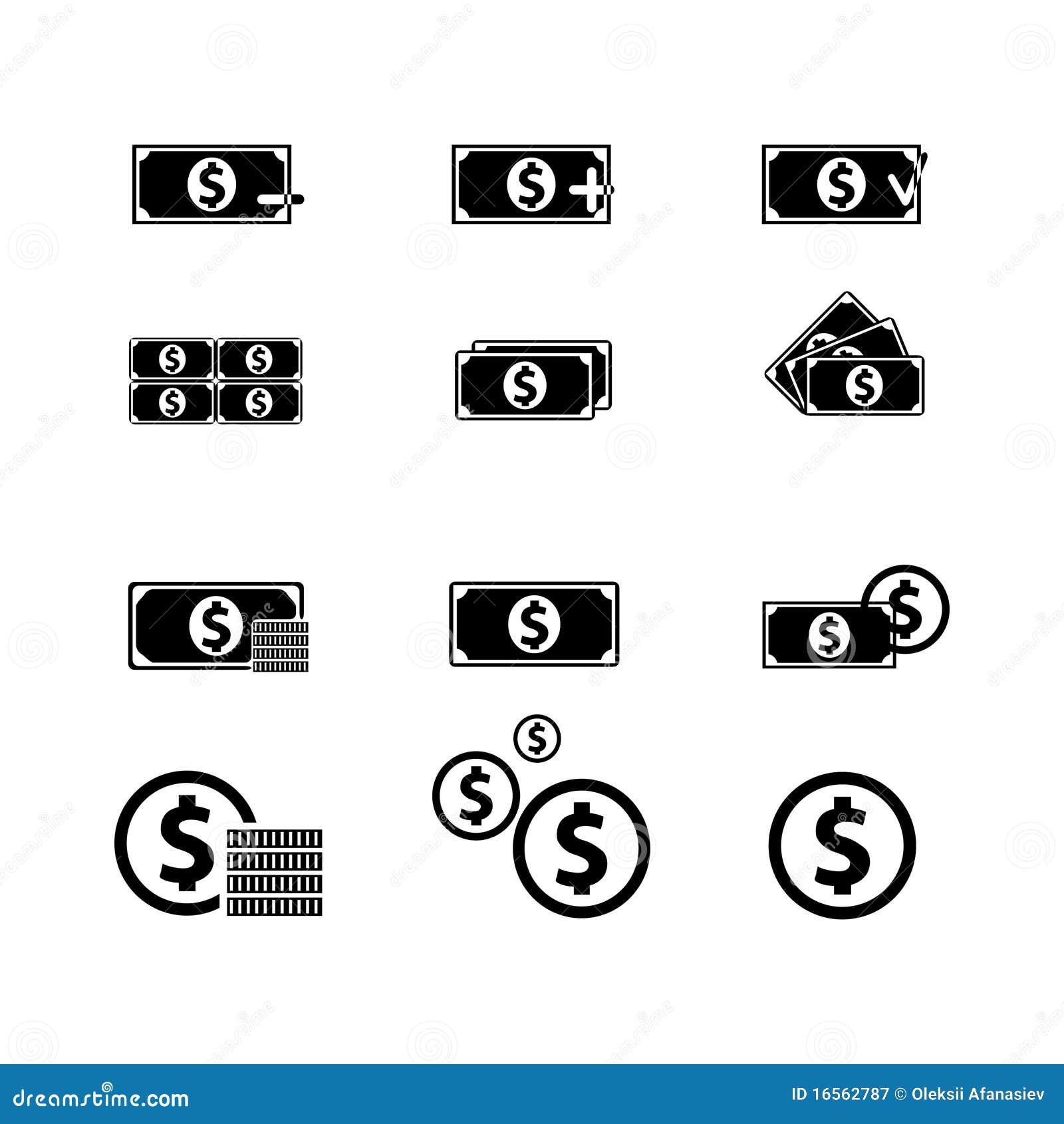 Het pictogram van het geld vector illustratie. Illustration of koper ...