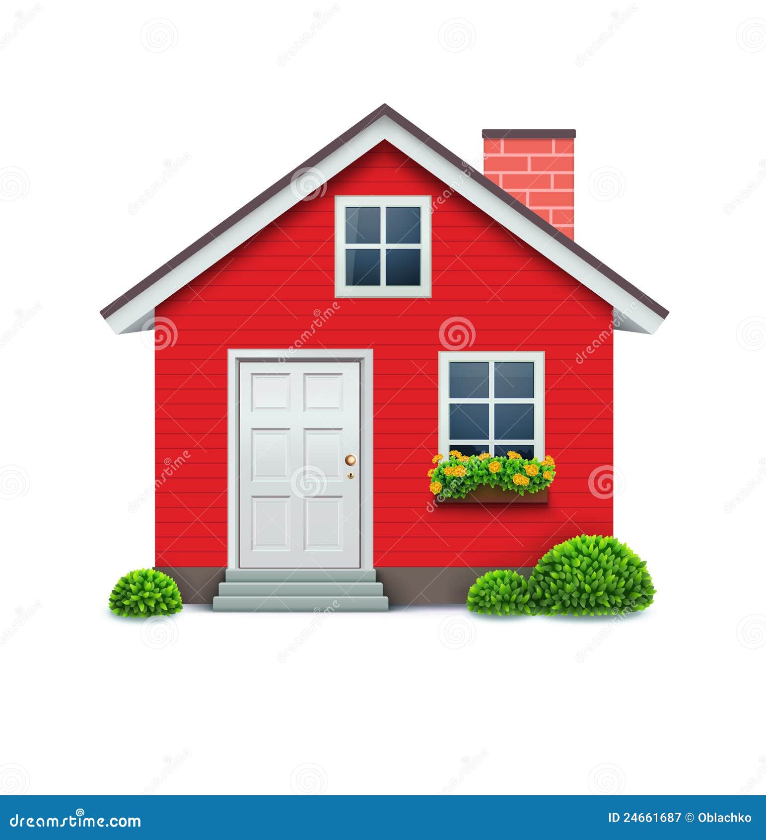 Het pictogram van het huis vector illustratie. Illustration of ...