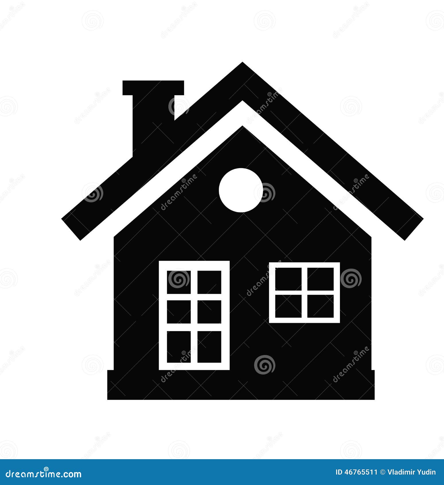 Het pictogram van het huis vector illustratie. Illustration of lening ...