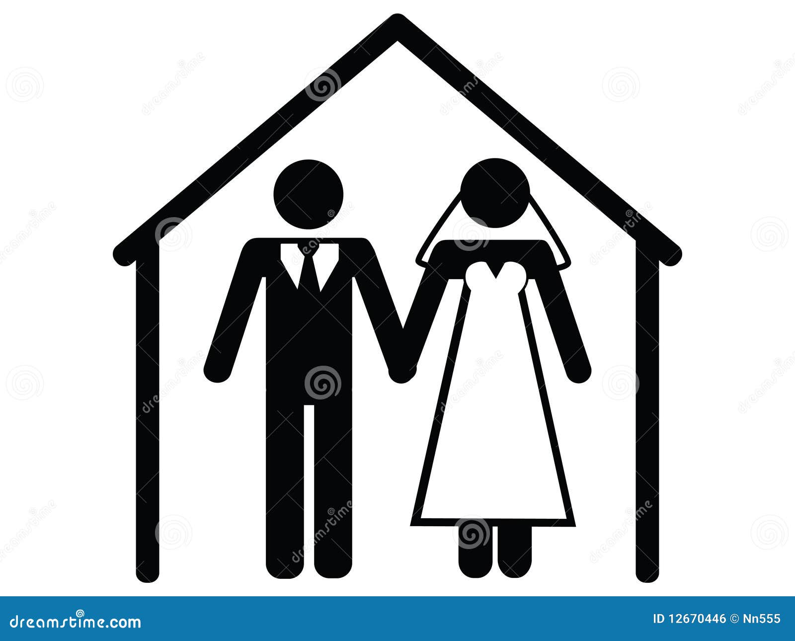 Het Pictogram Van Het Huwelijk Vector Illustratie - Illustration of ...