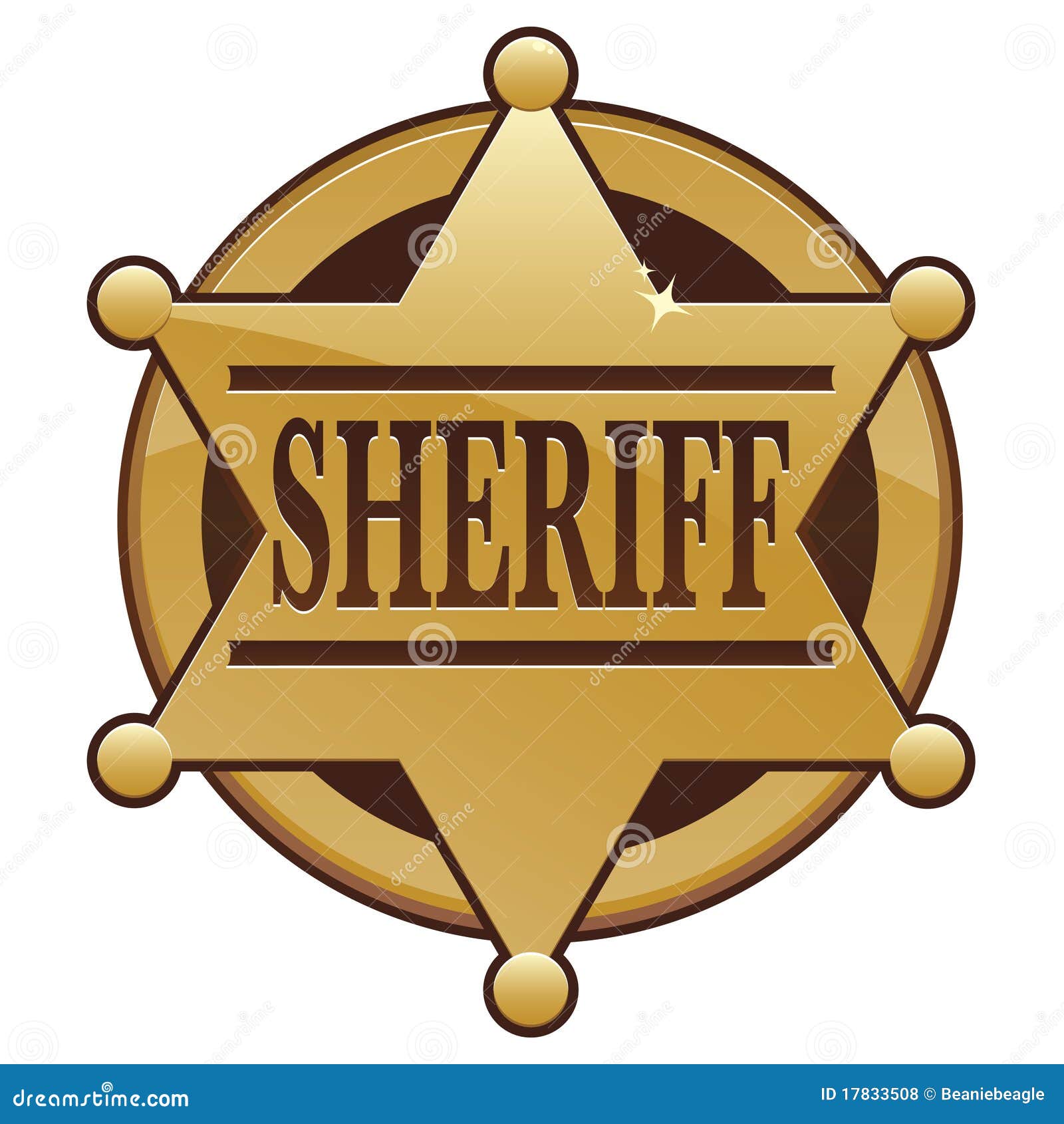 Het Pictogram Van Het Kenteken Van De Sheriff Vector Illustratie ... Het Pictogram Van Het Kenteken Van De Sheriff Vector Illustratie ...