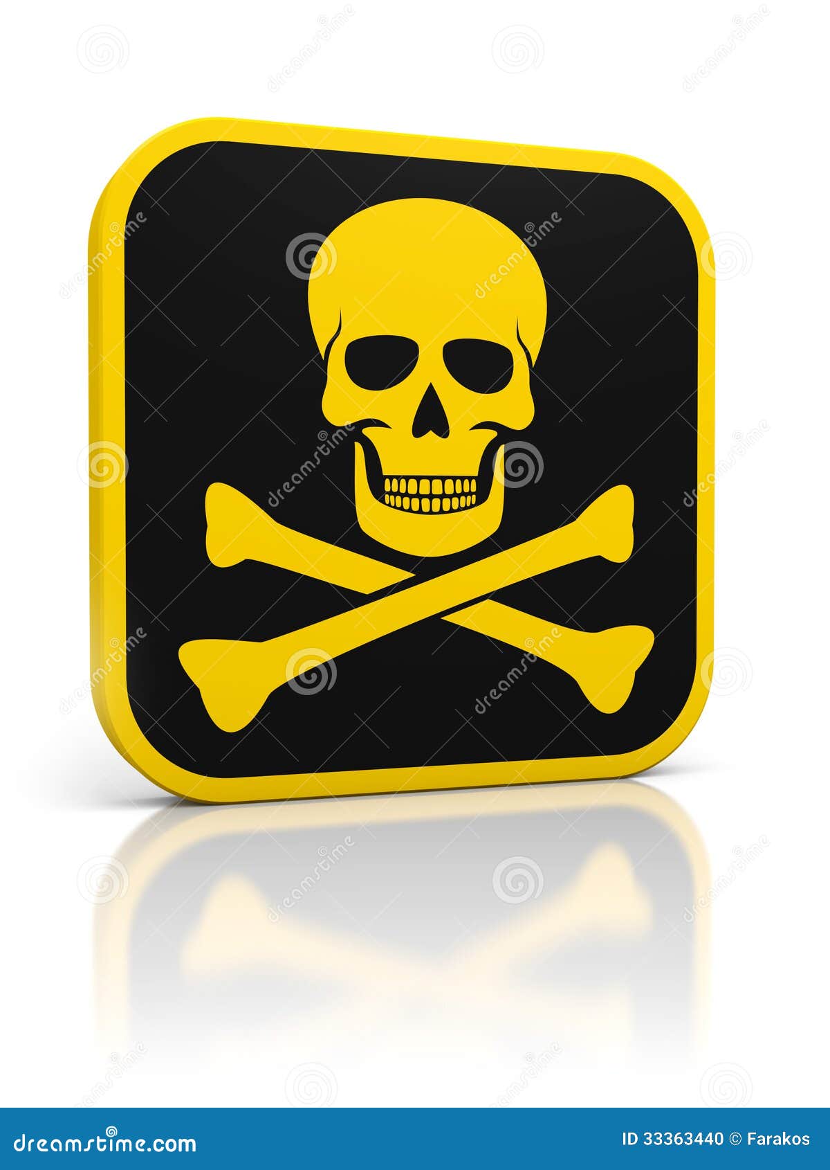 Het Pictogram Van Het Schedelgevaar Stock Illustratie - Illustration of ...