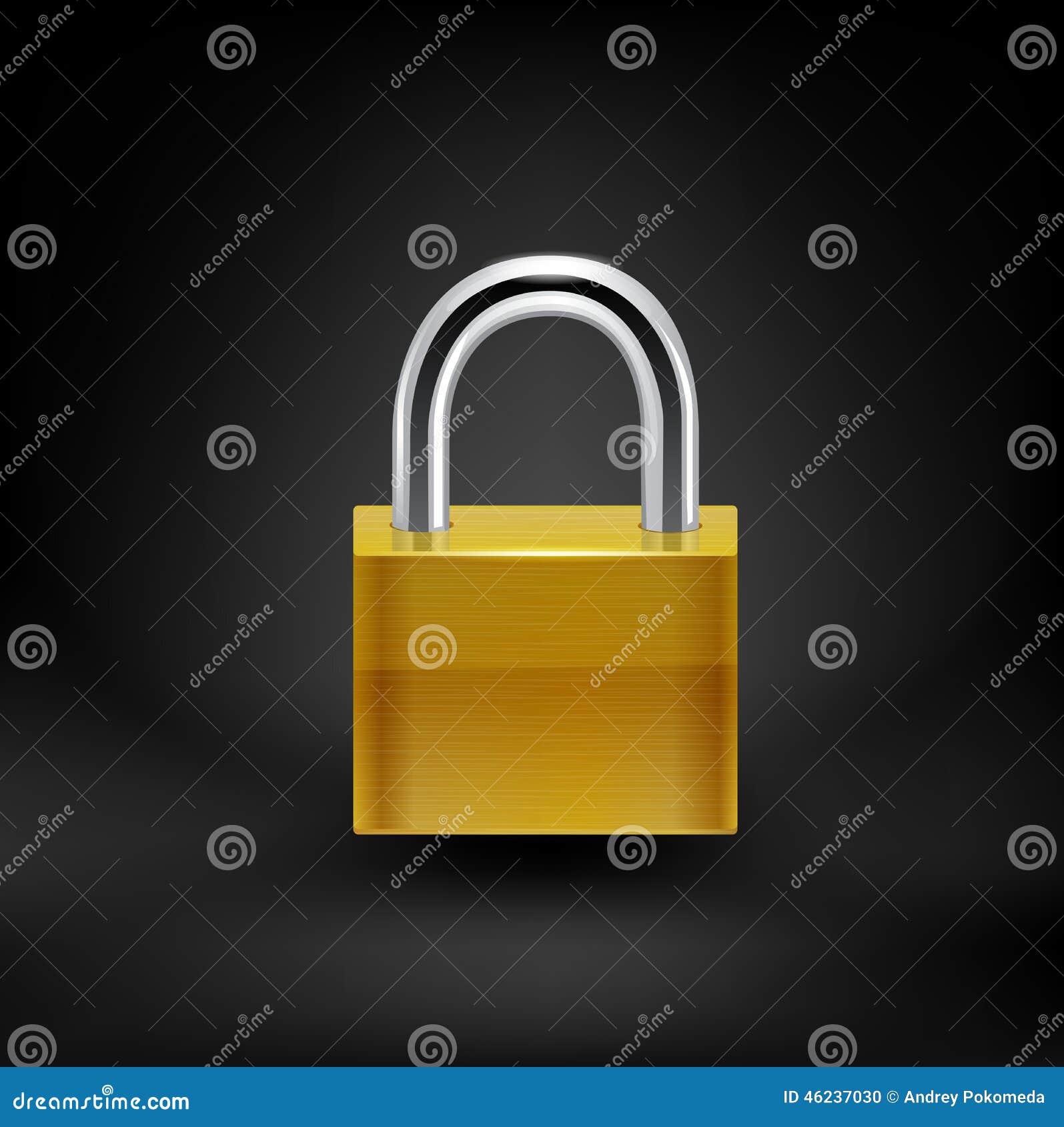 Het Pictogram Van Het Slot Vector Vector Illustratie - Illustration of ...