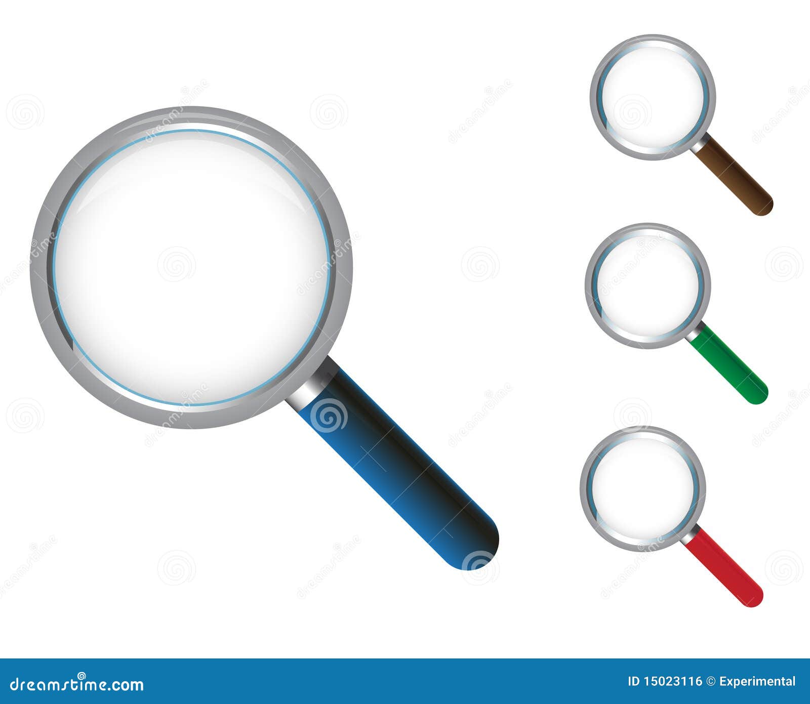 Het Pictogram Van Het Vergrootglas Vector Illustratie - Illustration of ...