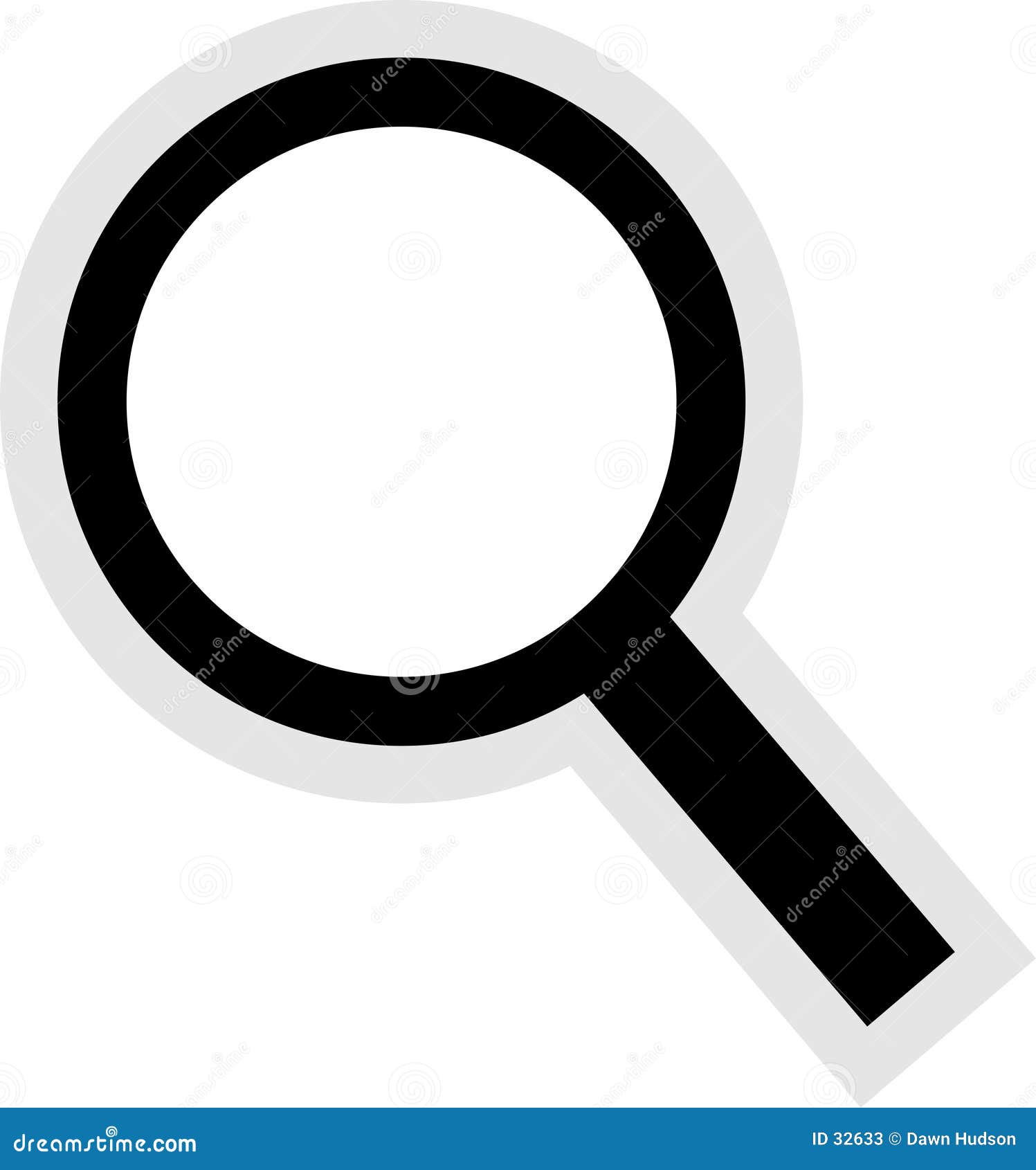 Het Pictogram Van Het Vergrootglas Vector Illustratie - Illustration of ...