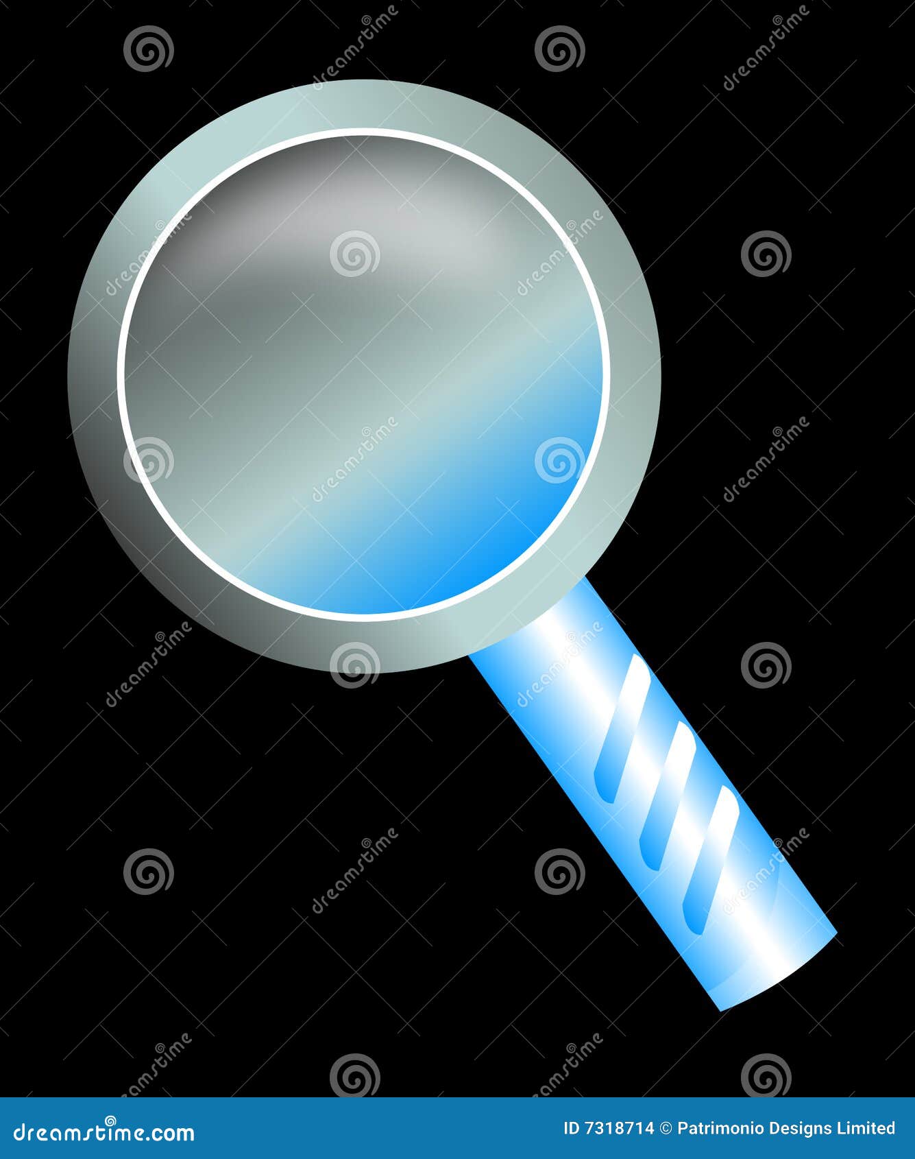 Het Pictogram Van Het Vergrootglas Stock Illustratie - Illustration of ...