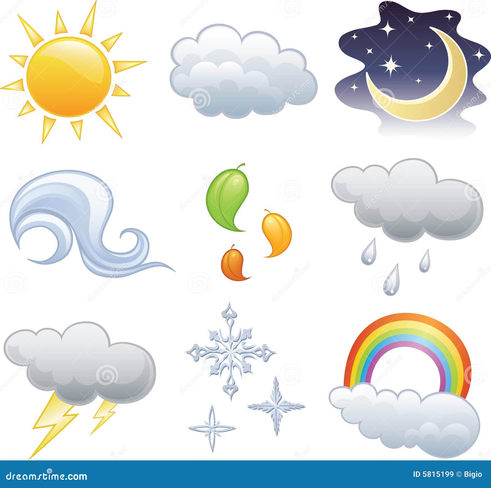 Het pictogram van het weer vector illustratie. Illustration of regen ...
