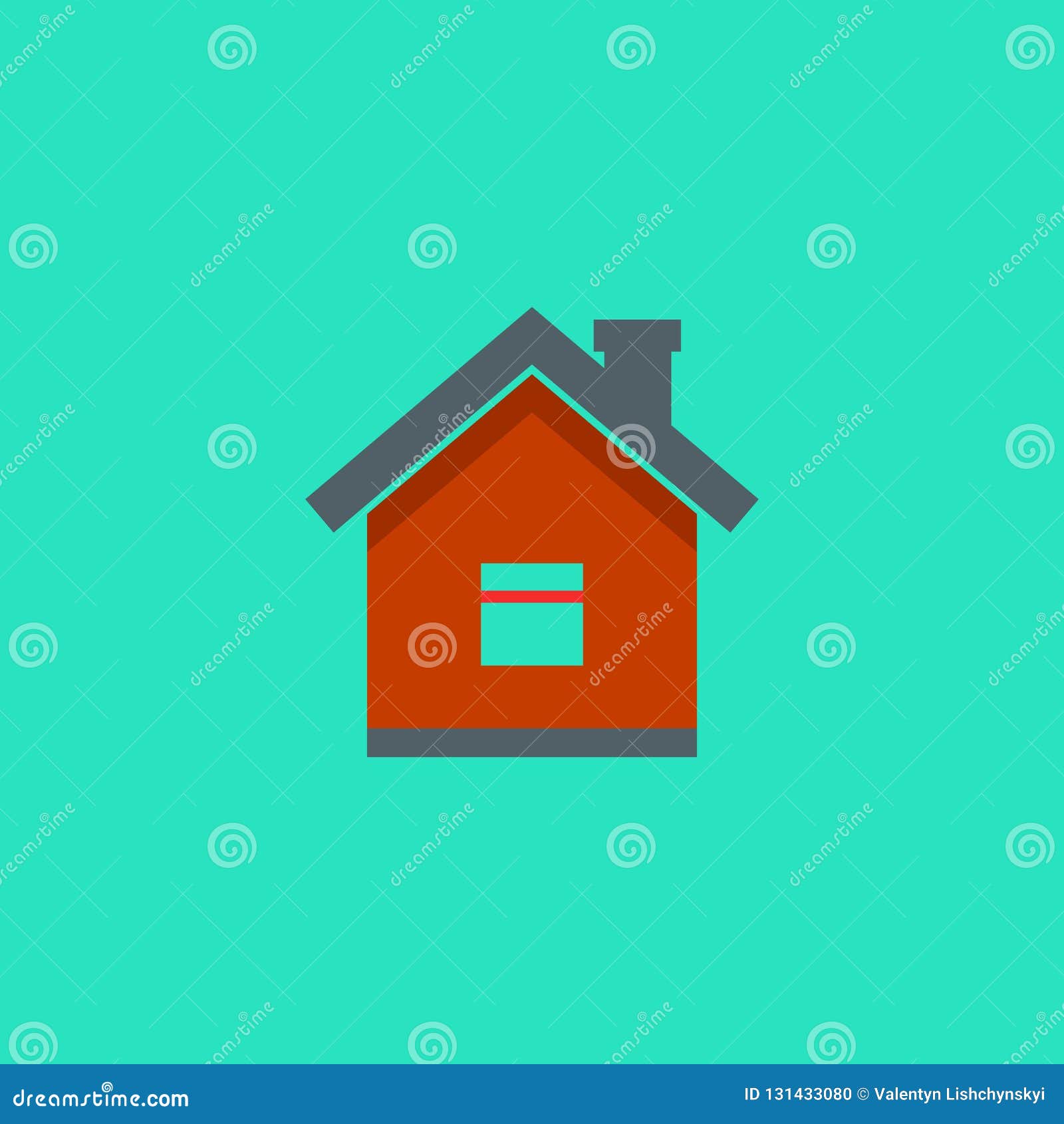 Het Pictogram Van Het Huis Vector Symbool Stock Illustratie ...