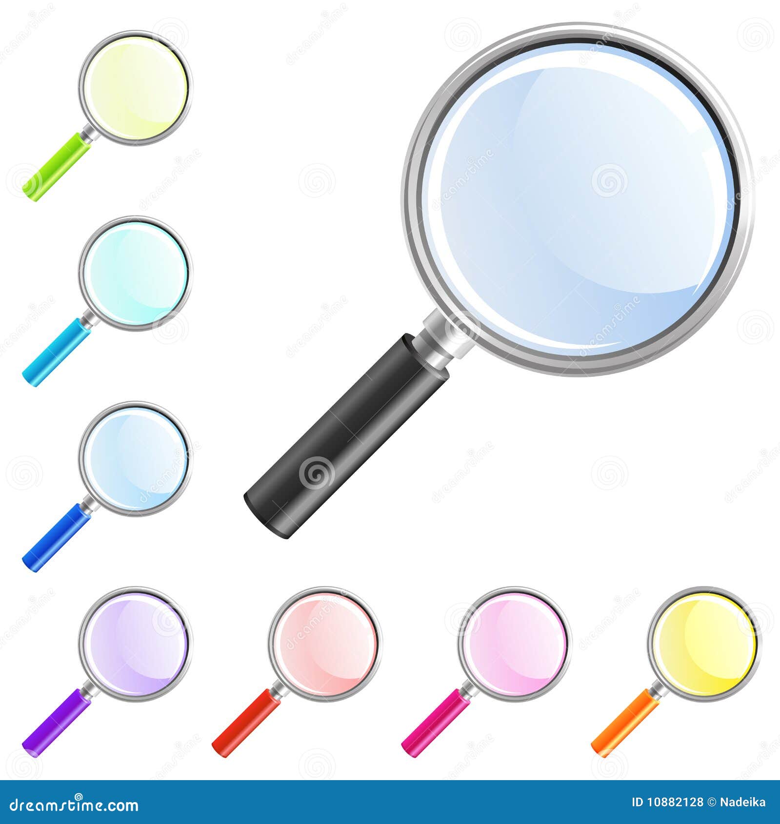 Het Pictogram Van Magnifier Vector Illustratie - Illustration of lens ...