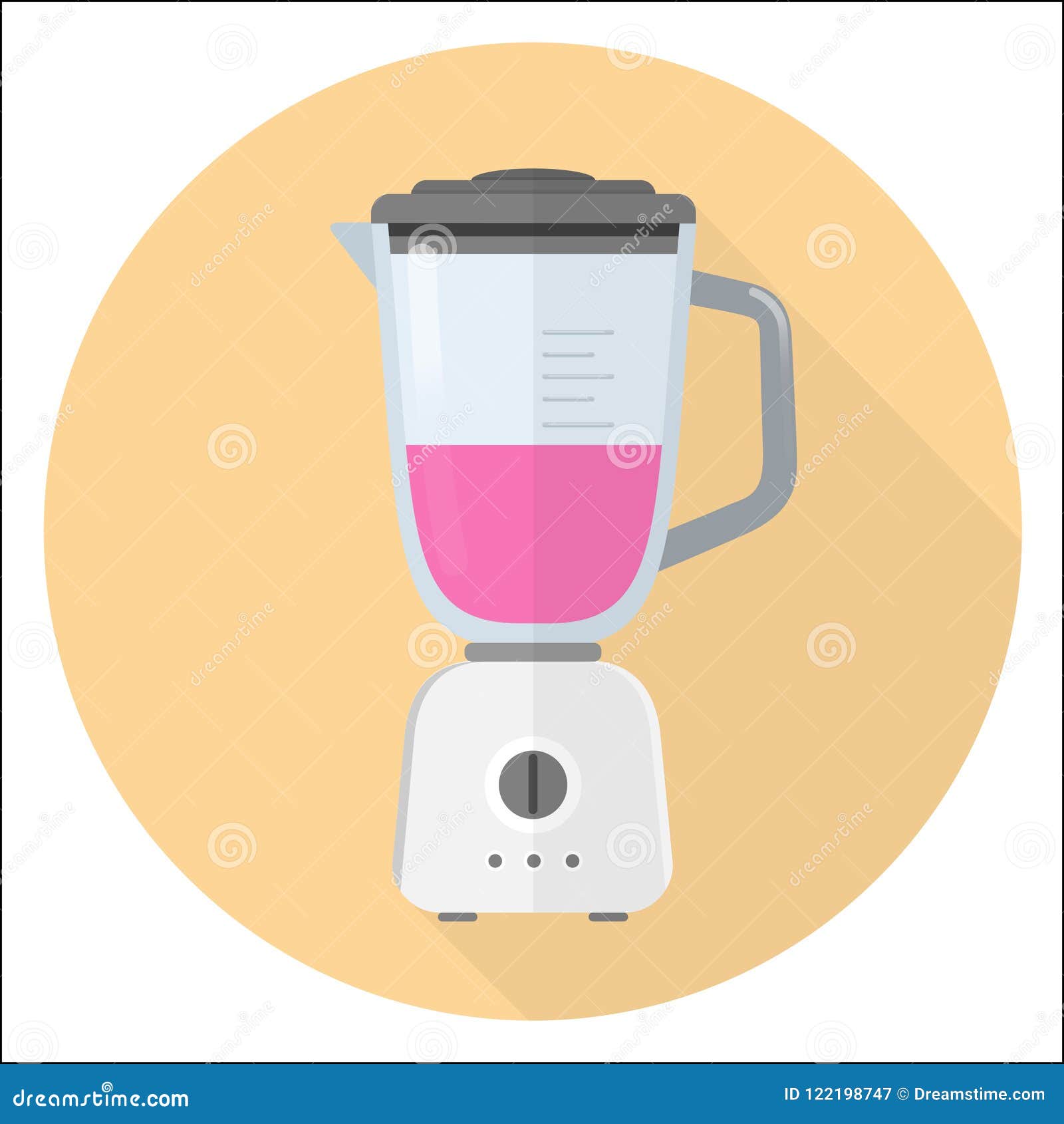 Het Pictogram Van Het Mixer Smoothie Vlak Ontwerp Vector Illustratie ...