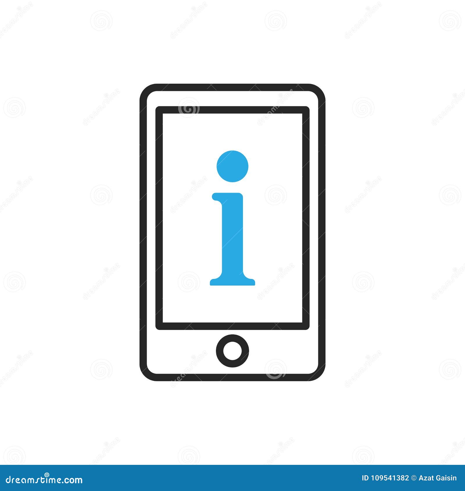 Het Pictogram Van Smartphone Mobiele Informatie Vector Illustratie ...