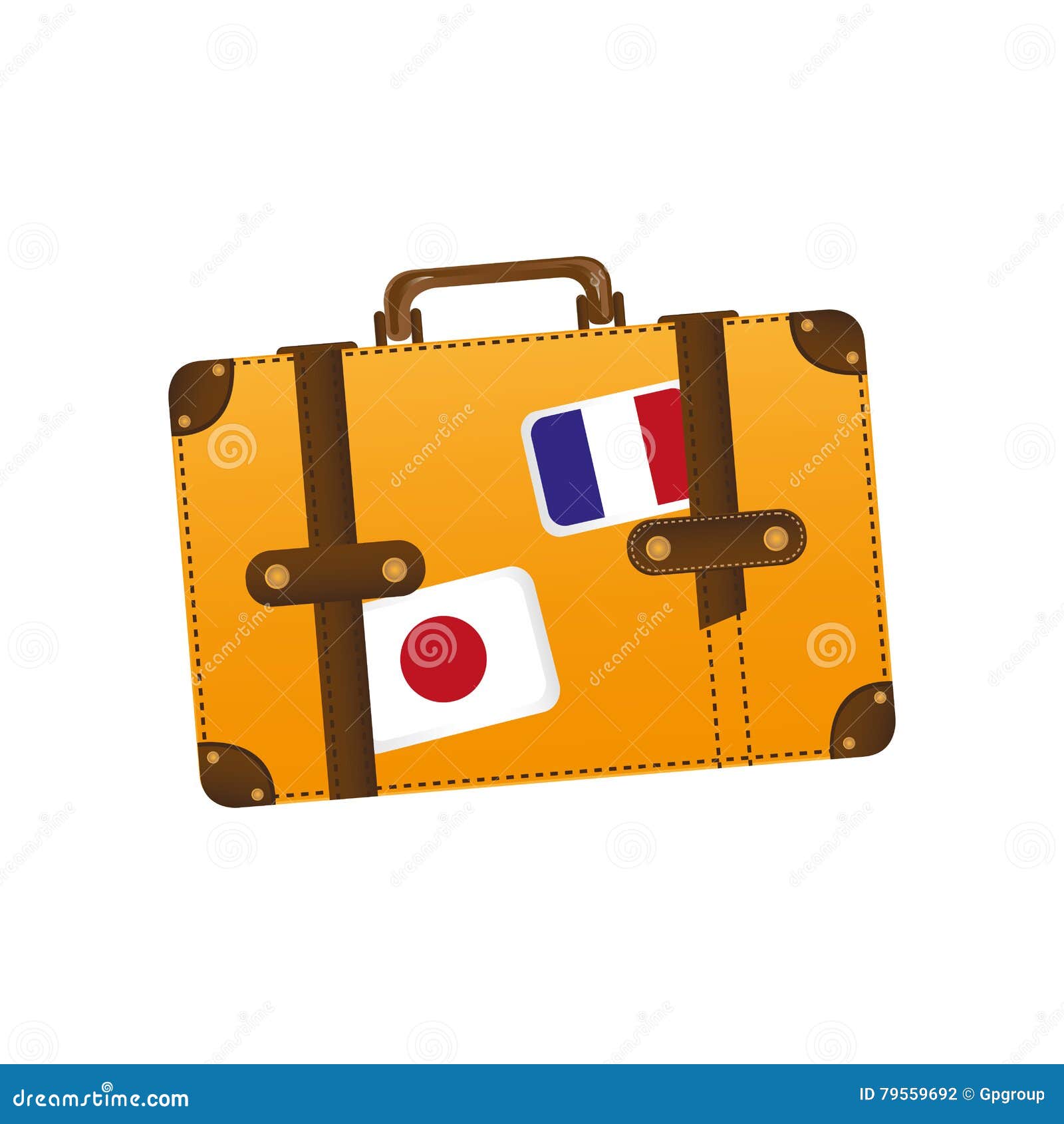 Het Pictogrambeeld Van De Reiskoffer Vector Illustratie - Illustration ...