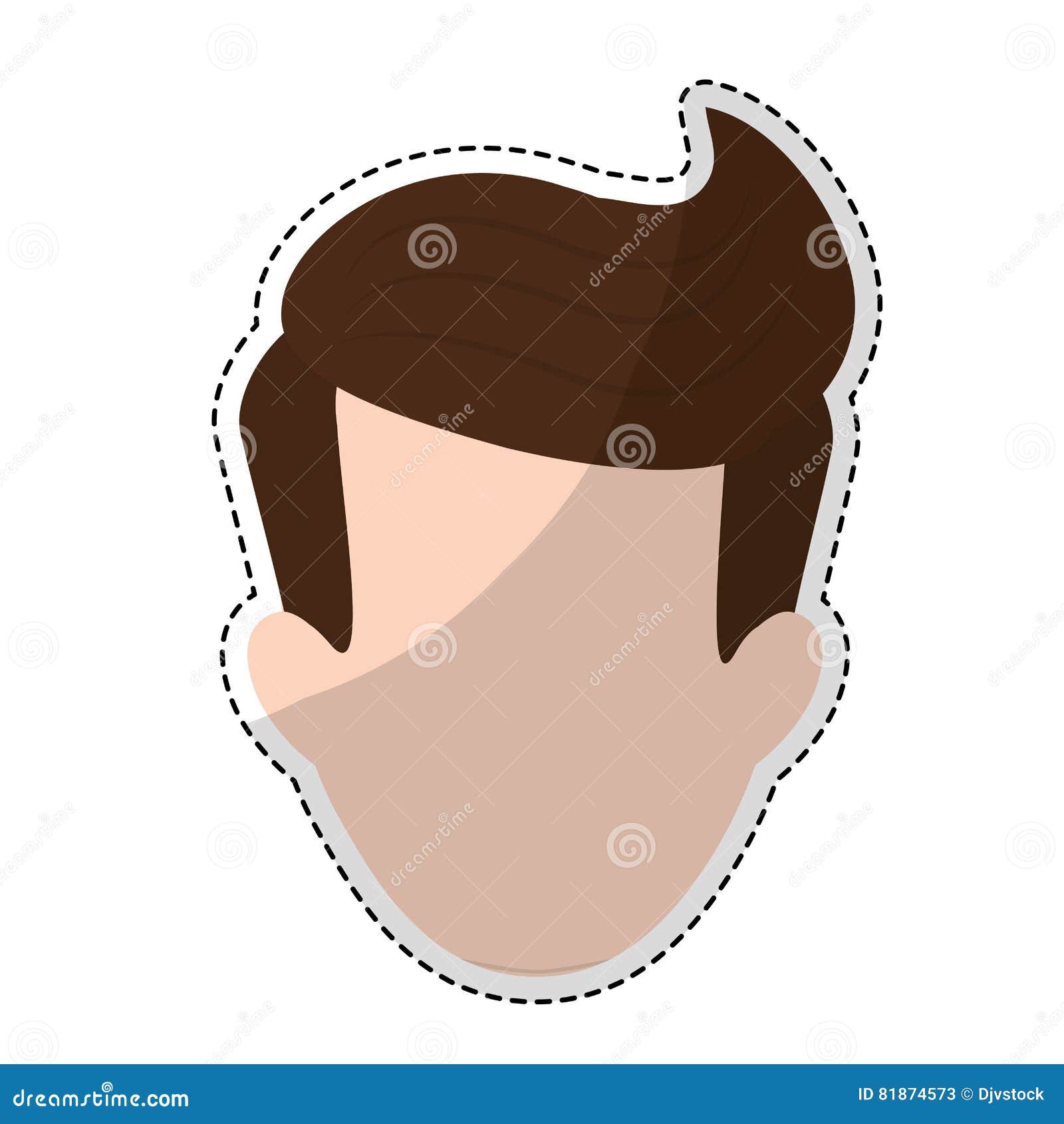 Het Pictogrambeeld Van Het Mensenportret Vector Illustratie ...