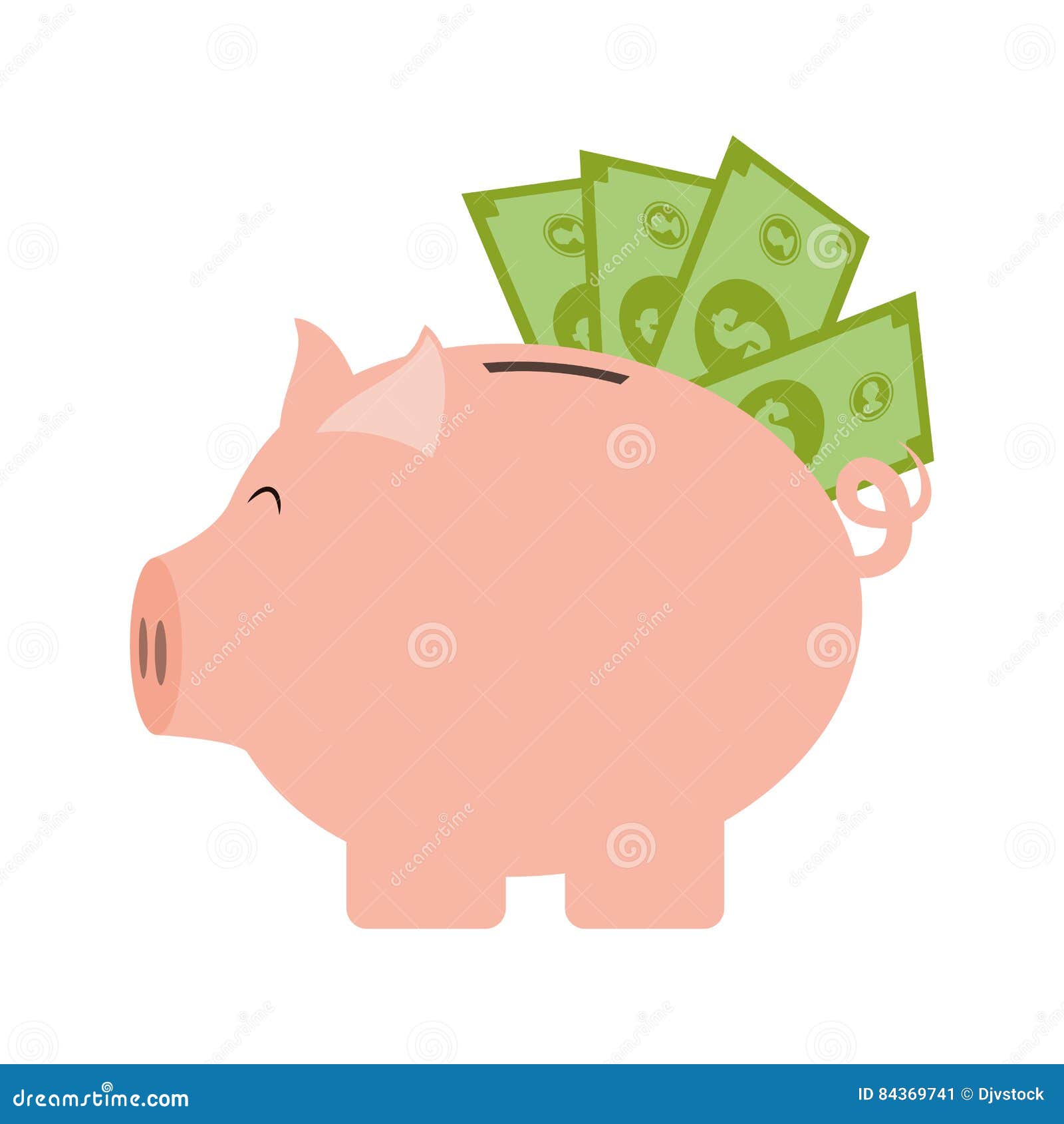 Het Pictogrambeeld Van Het Spaarvarken Stock Illustratie - Illustration ...