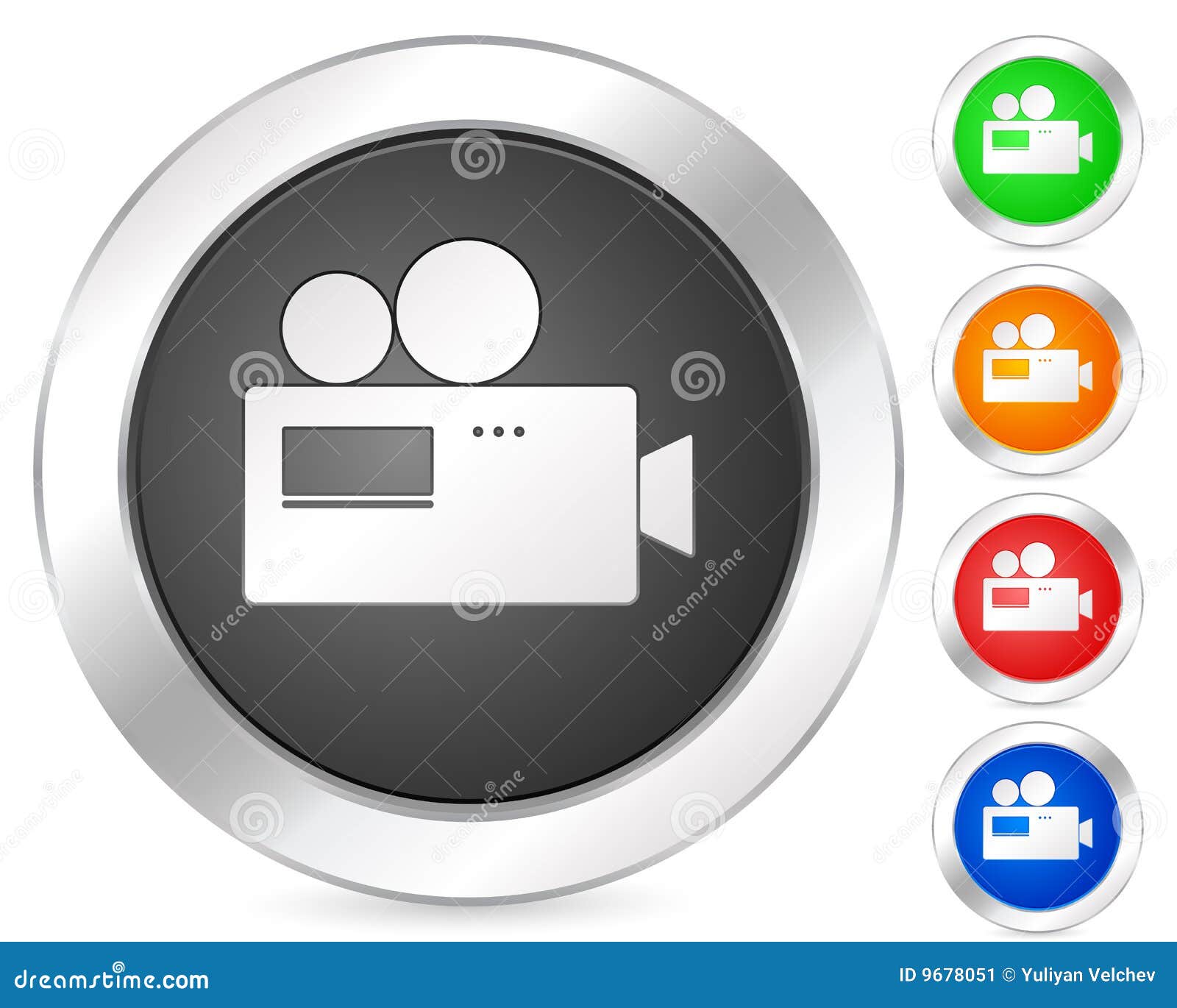 Het Pictogramcamera Van De Computer Vector Illustratie - Illustration ...