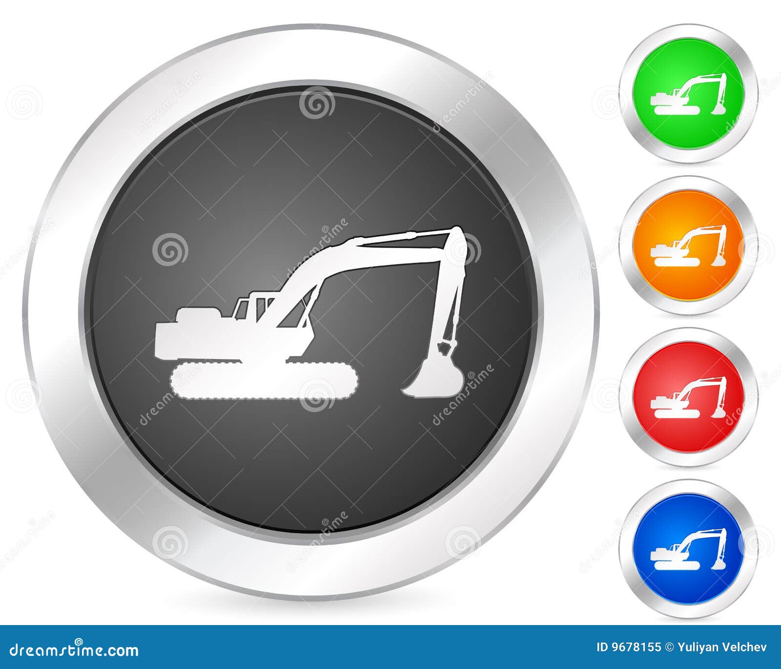 Het Pictogramgraafwerktuig Van De Computer Vector Illustratie ...