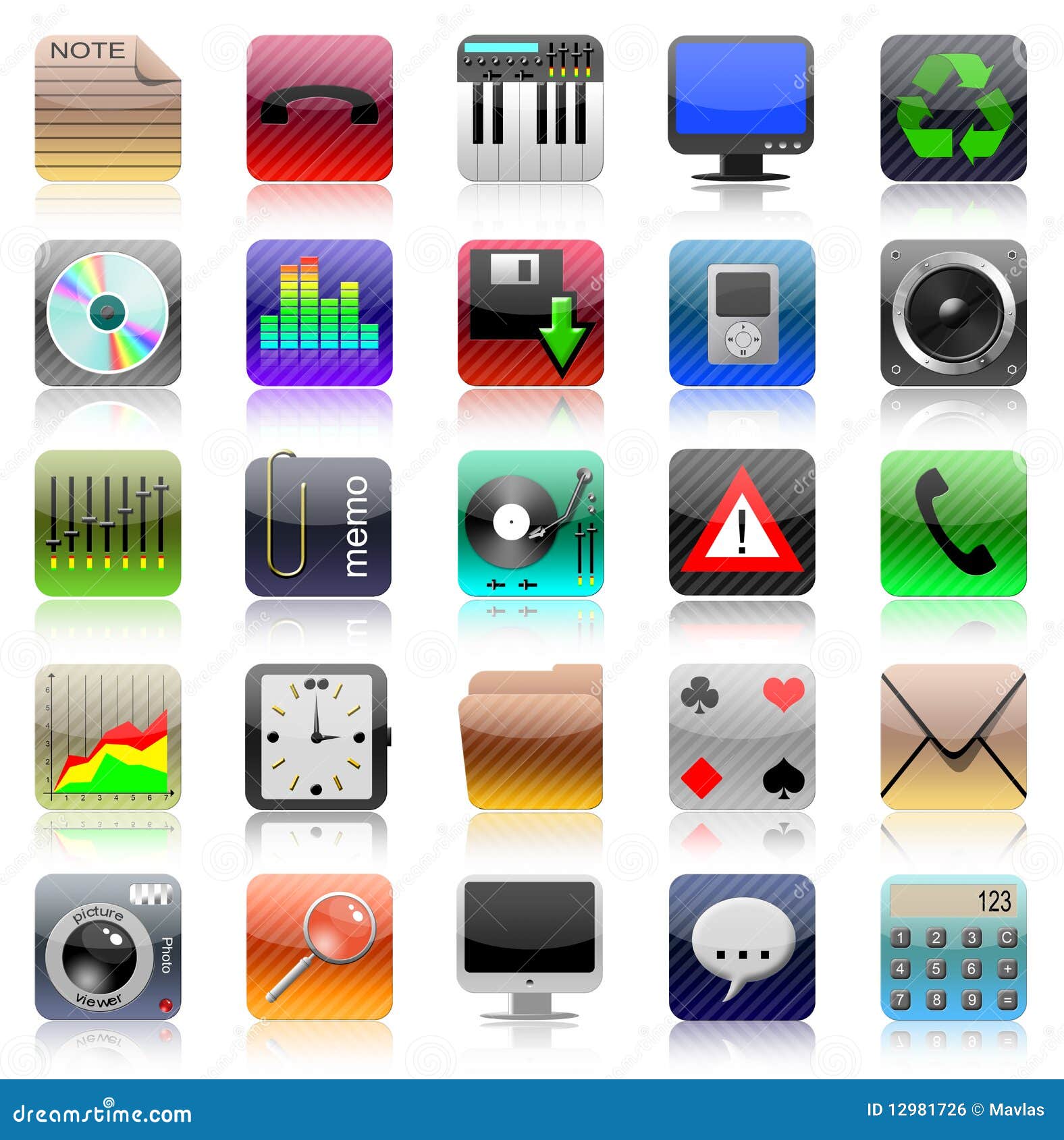 Het Pictogramreeks Van Iphone Stock Illustratie - Illustration of ...